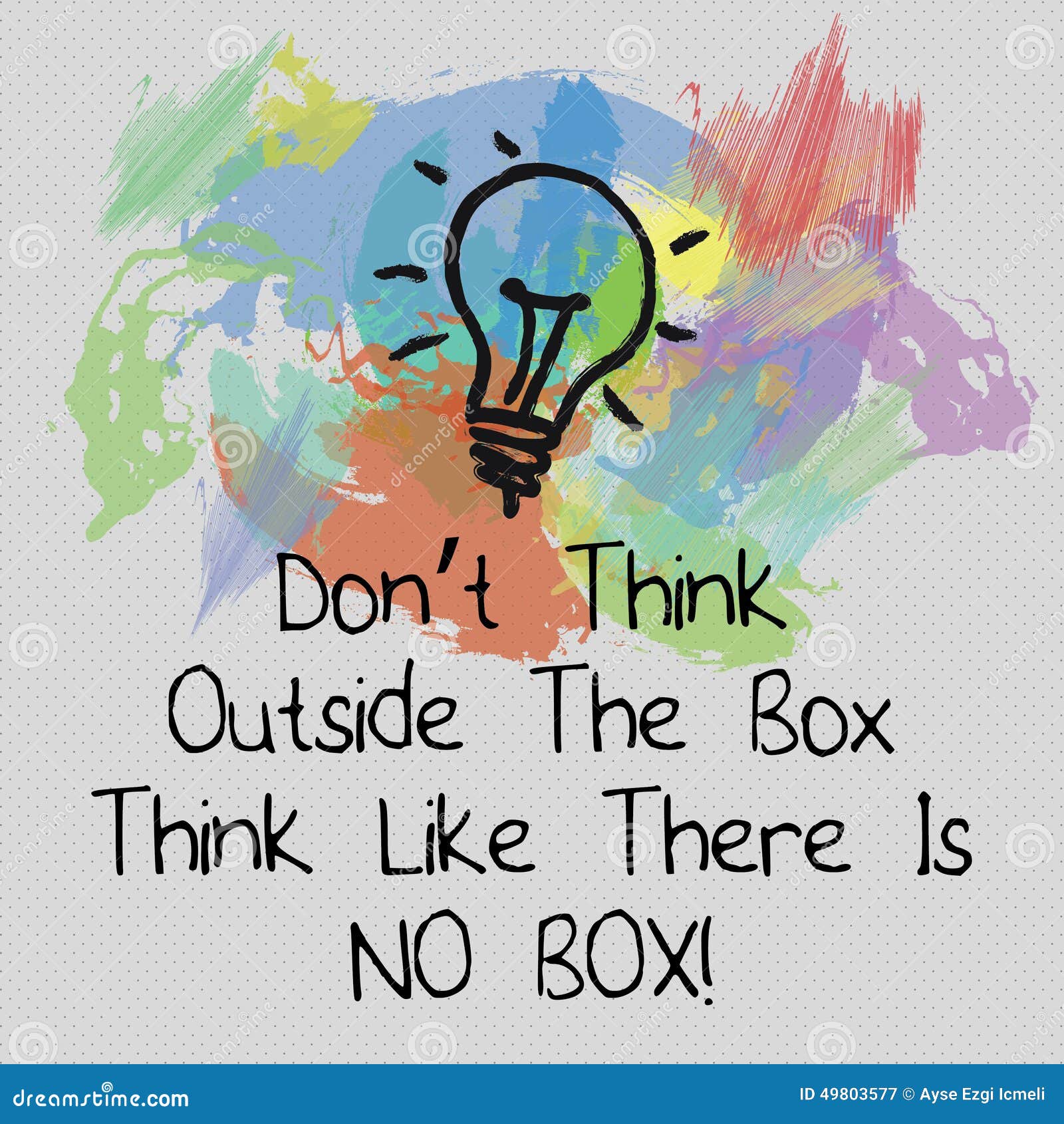 Think Different Concept stock illustration. Illustration of creativity ...