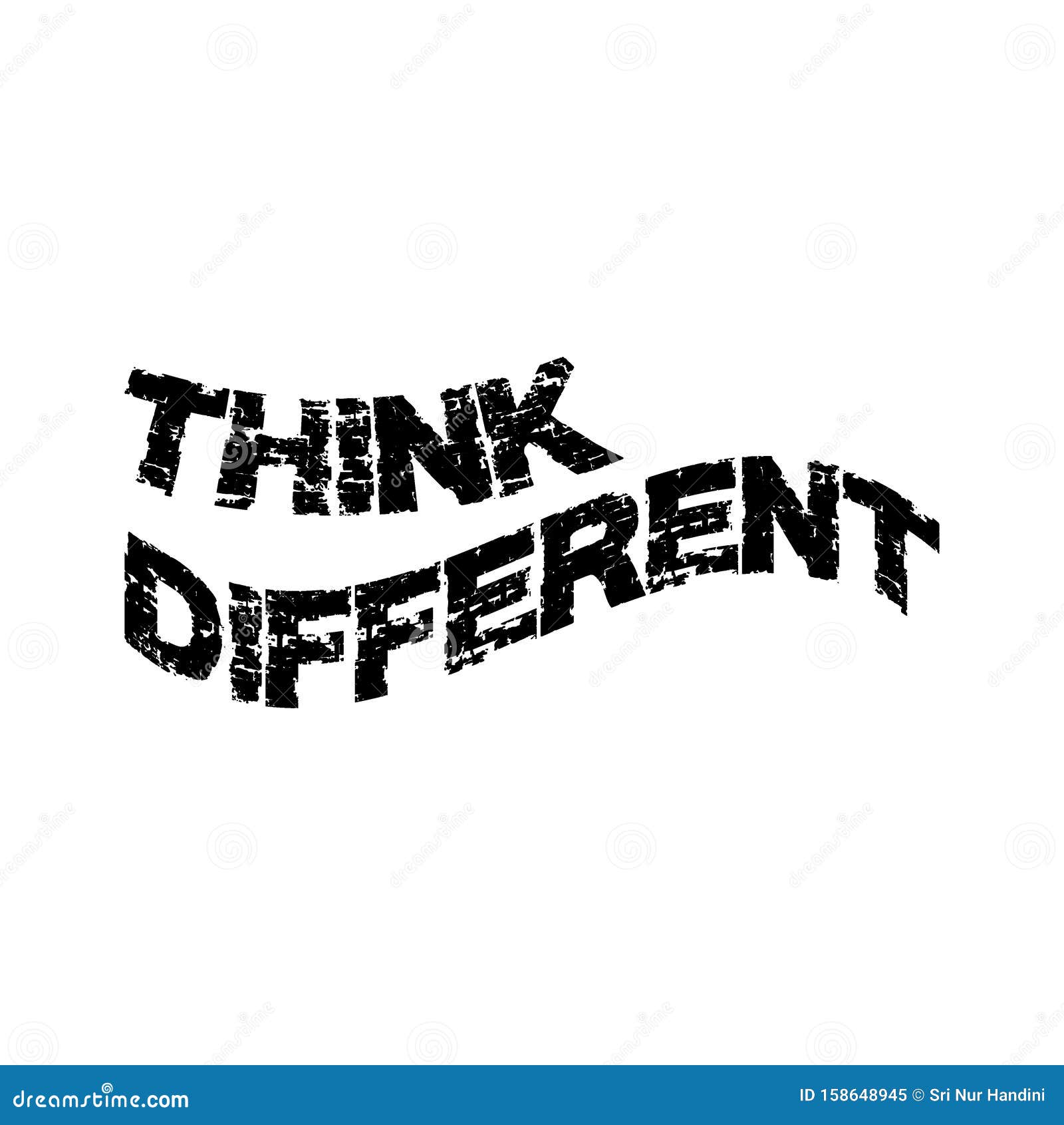 Think different concept. stock vector. Illustration of idea - 158648945