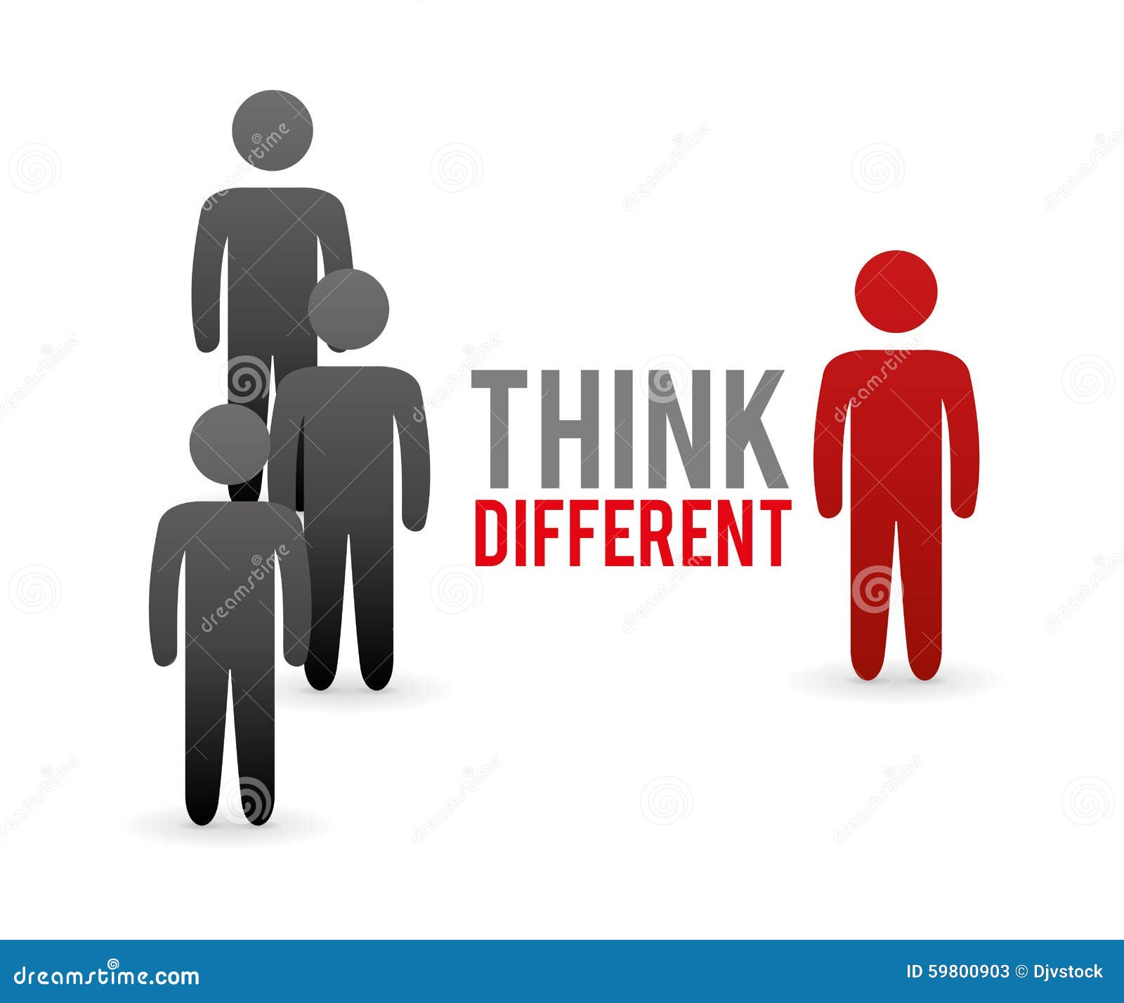 Think different design stock vector. Illustration of icon - 59800903