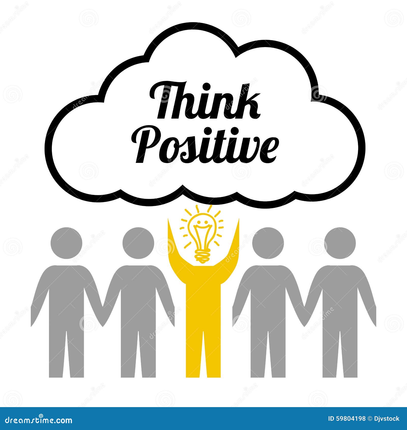 Think different design stock vector. Illustration of solution - 59804198