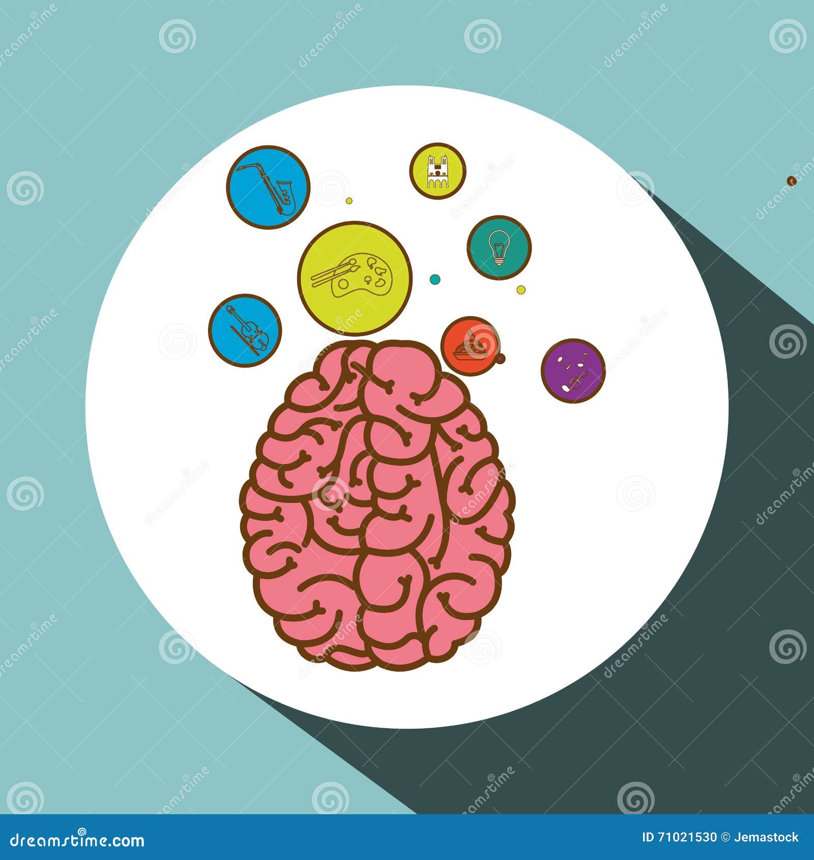 Think Different Design Over White Background Stock Vector ...