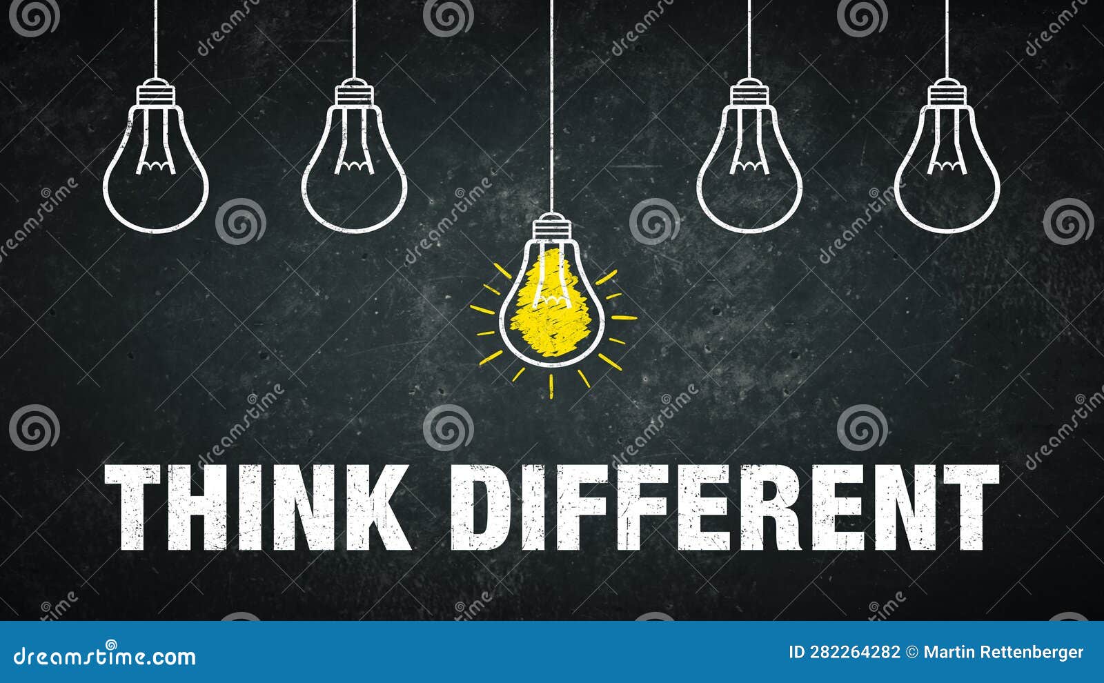 Think different stock photo. Image of lamp, idea, color - 282264282