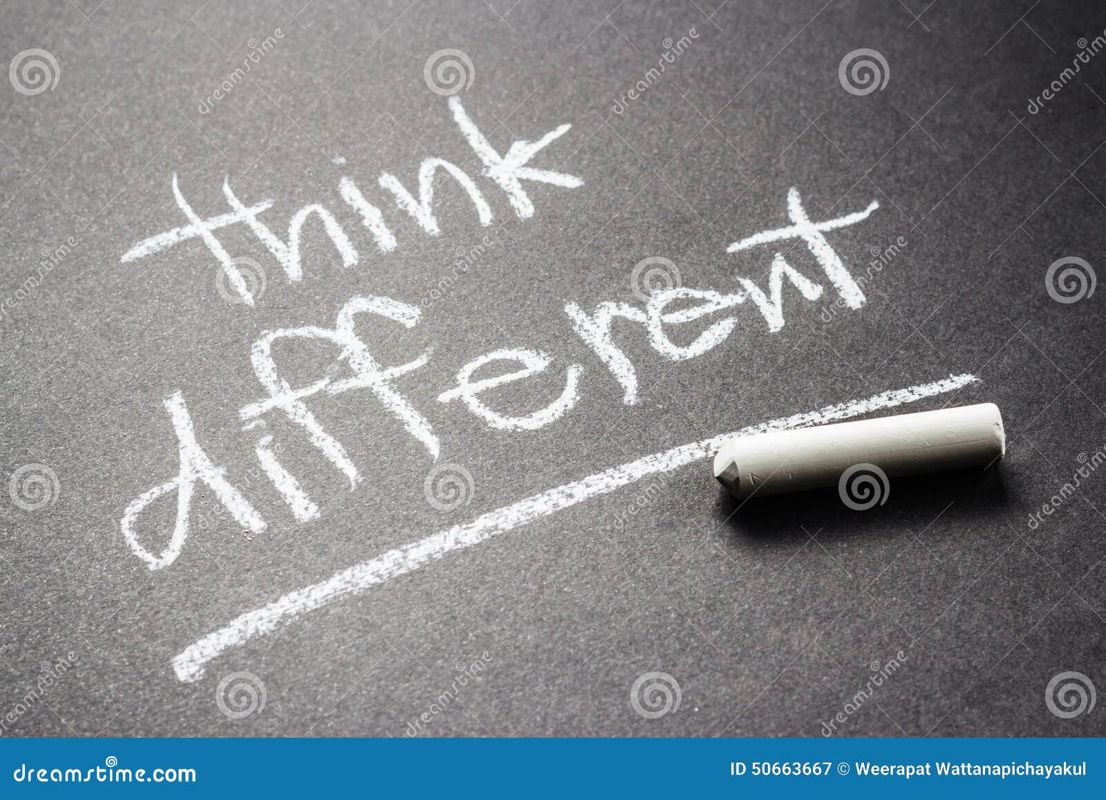 Think Different Stands On The Blue Background, One Nonconformist Is ...