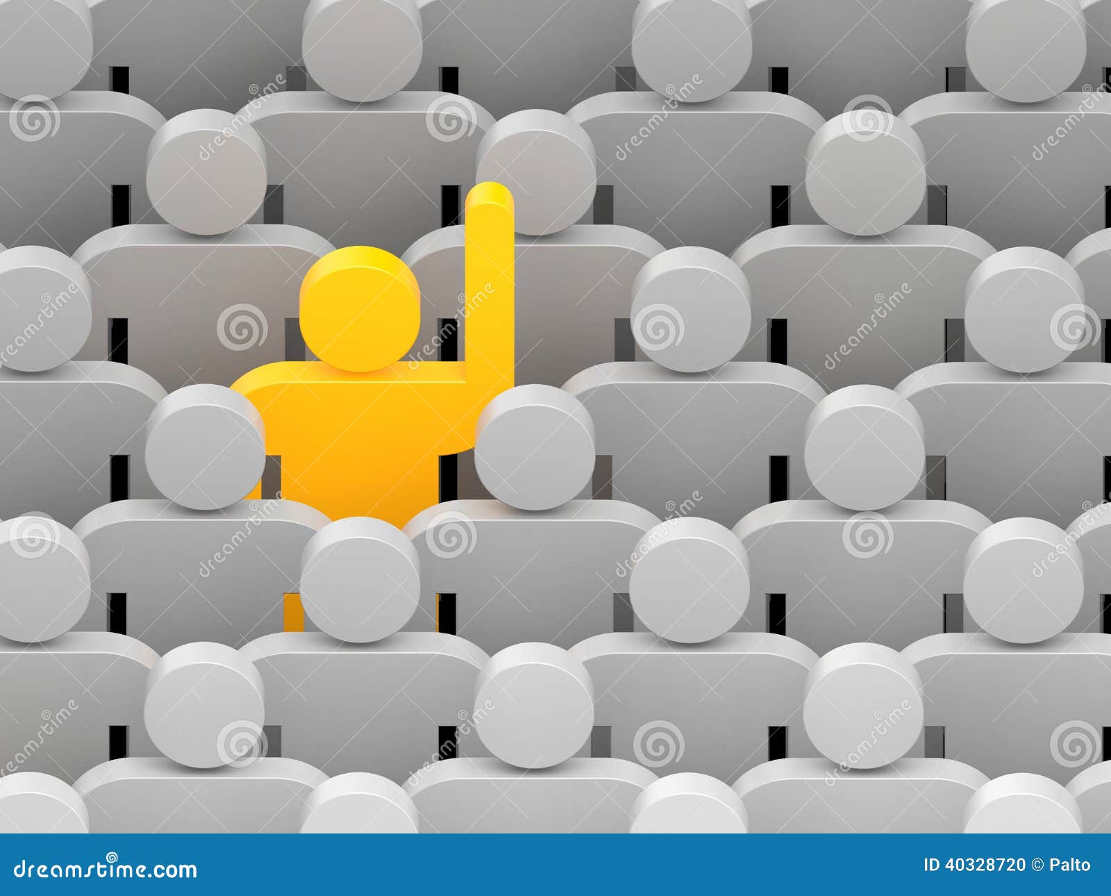 Think different stock illustration. Illustration of group - 40328720