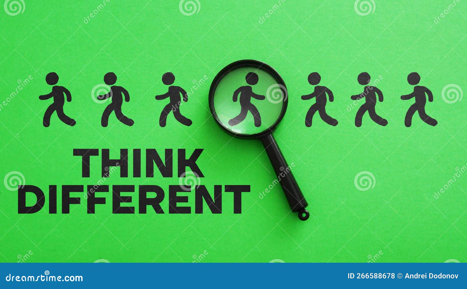 Think Different is Shown Using the Text Stock Photo - Image of thinking ...