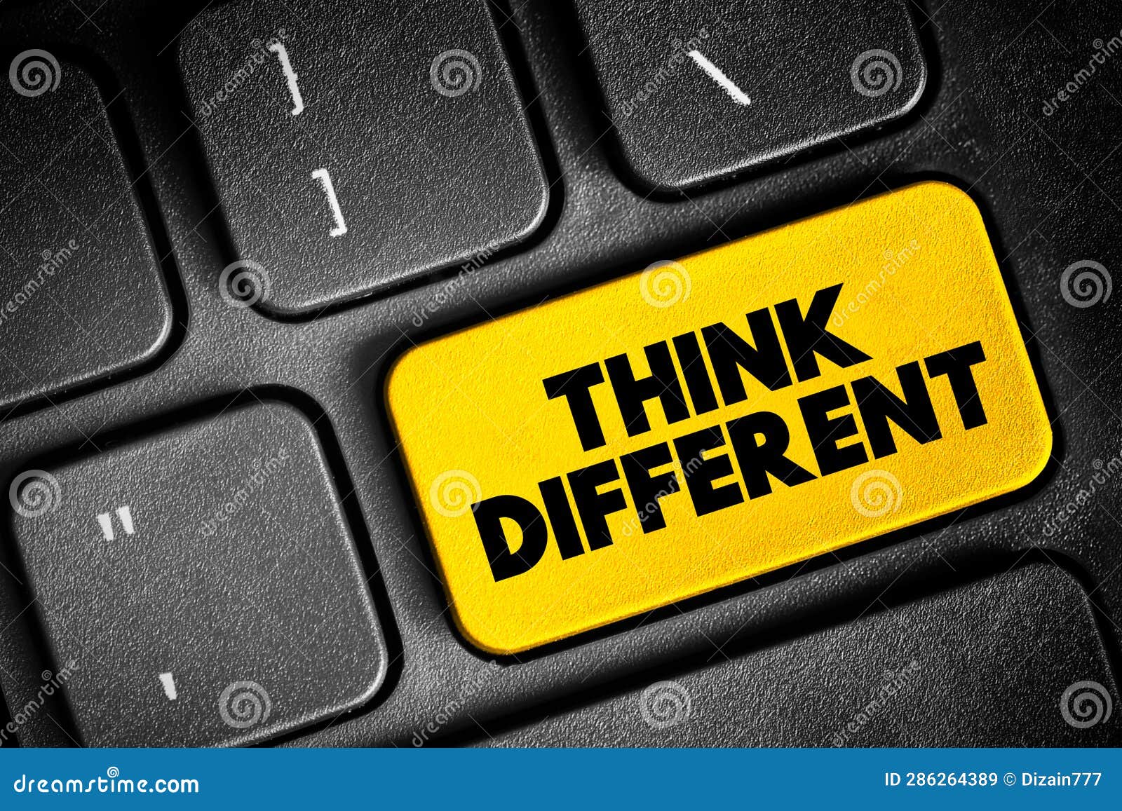 Think Different Text Button on Keyboard, Concept Background Stock Image ...