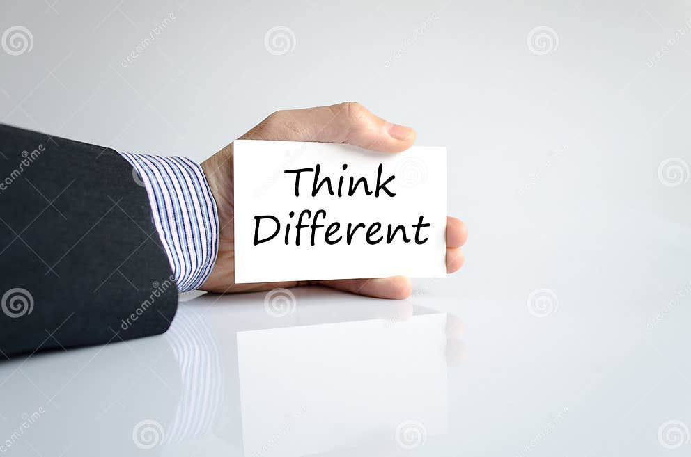 Think Different Text Concept Stock Image - Image of career, metaphor ...