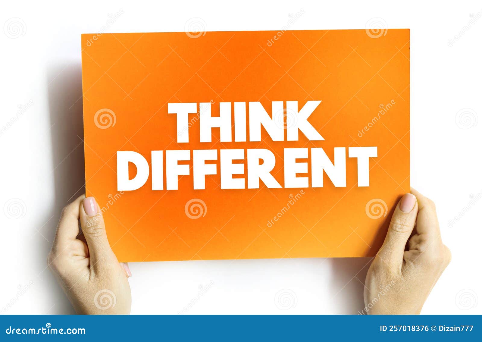 Think Different Text Quote, Concept Background Stock Photo - Image of ...