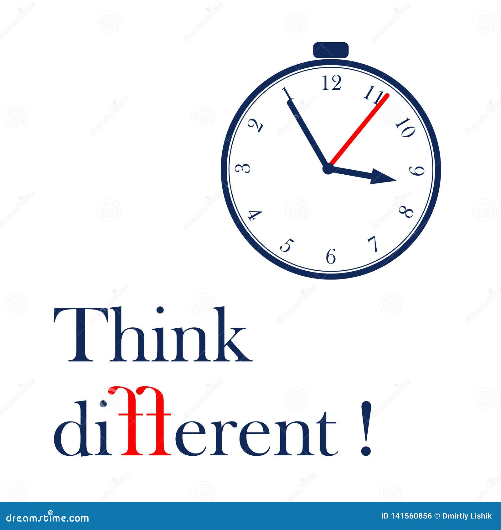 Think Different. Anovther Vision. Stock Vector - Illustration of ...