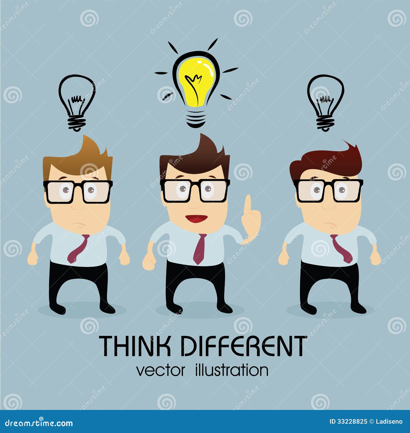 Think different stock vector. Illustration of company - 33228825