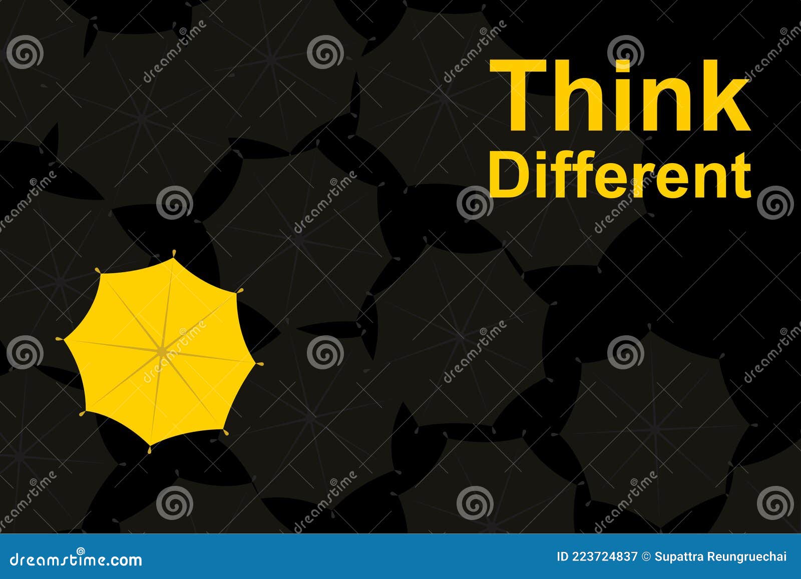 Think Different Concept Vector Design. Stock Illustration ...