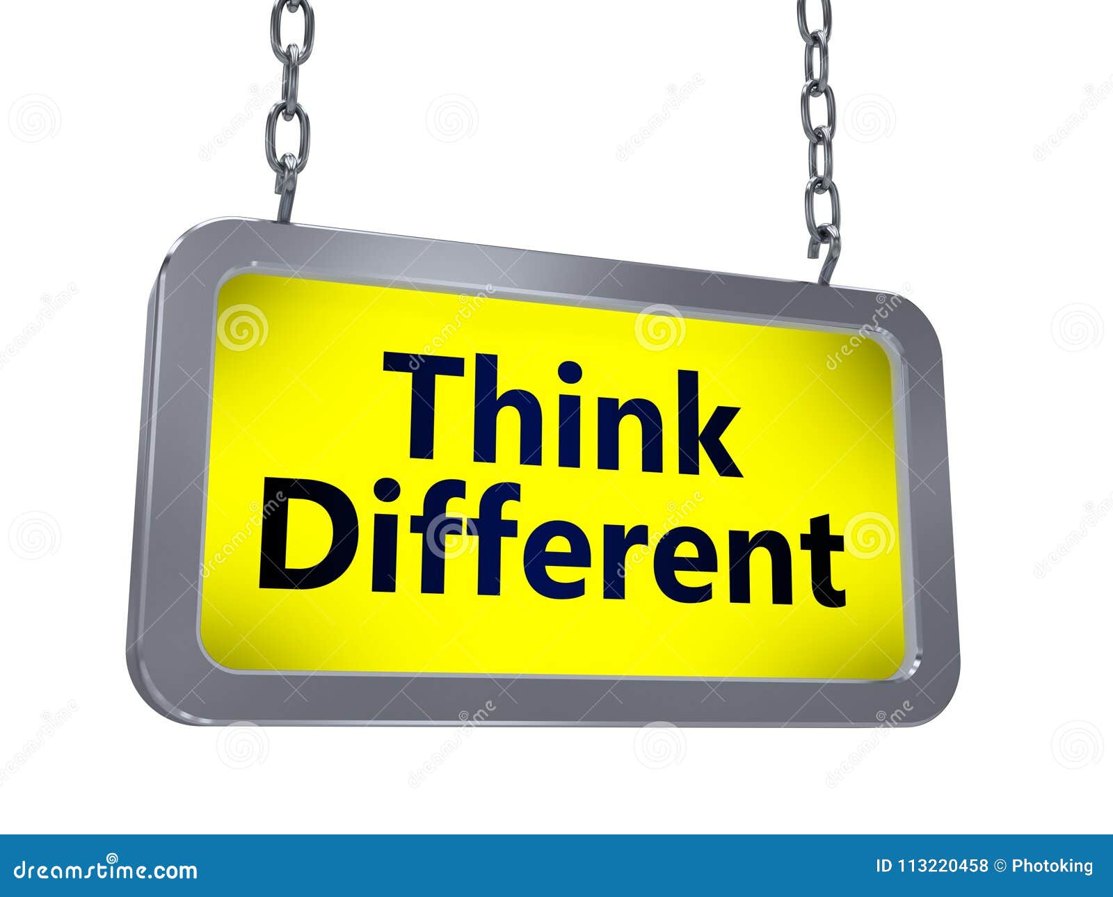 Think Different on Billboard Stock Illustration - Illustration of ...