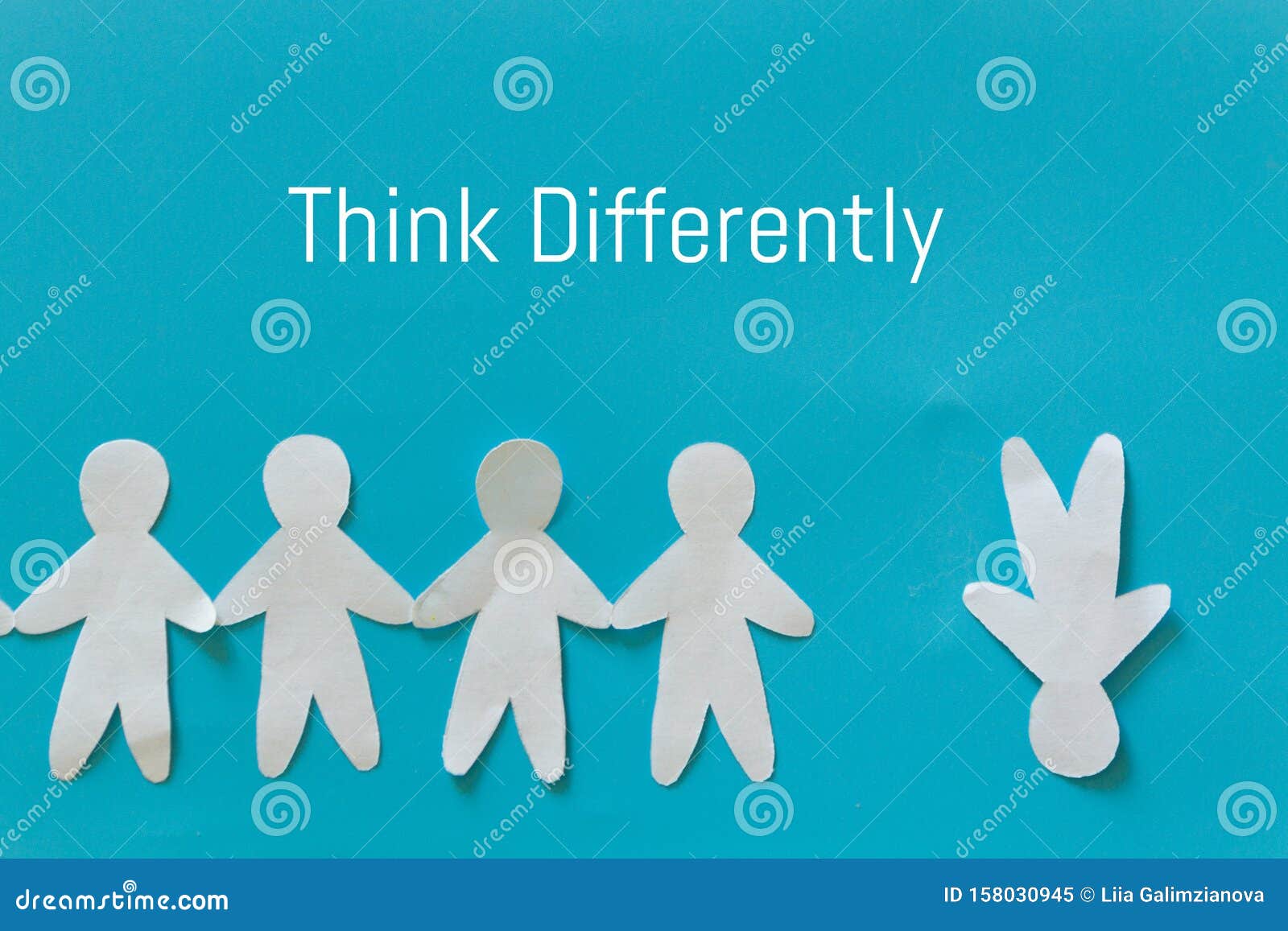 Think Differently Concept Image Stock Image - Image of individual ...