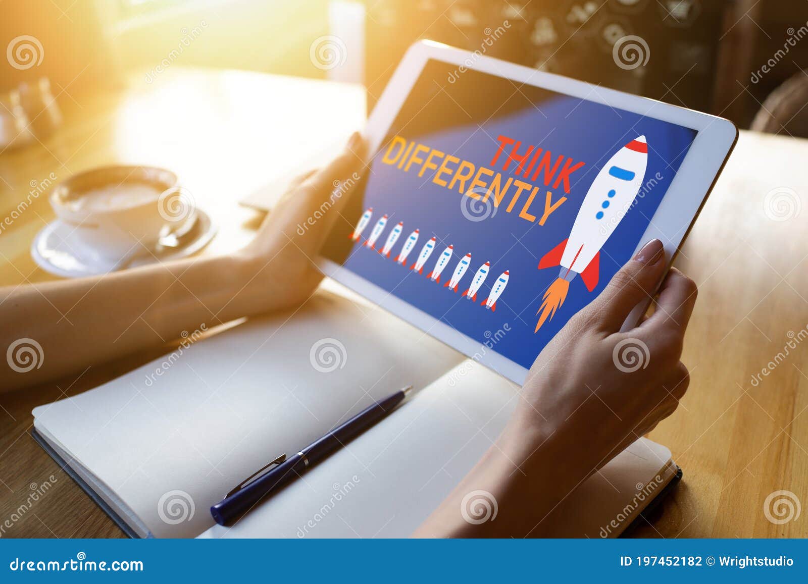 Think Differently, Mind Outside the Box, Creativity, Innovation Concept ...