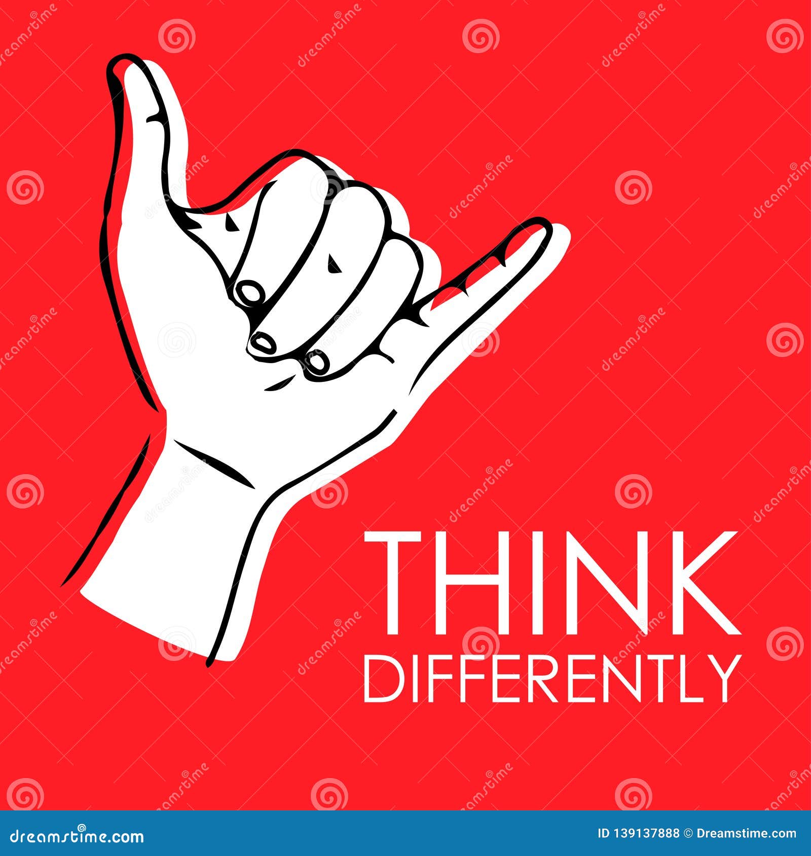 Think differently stock vector. Illustration of group - 139137888
