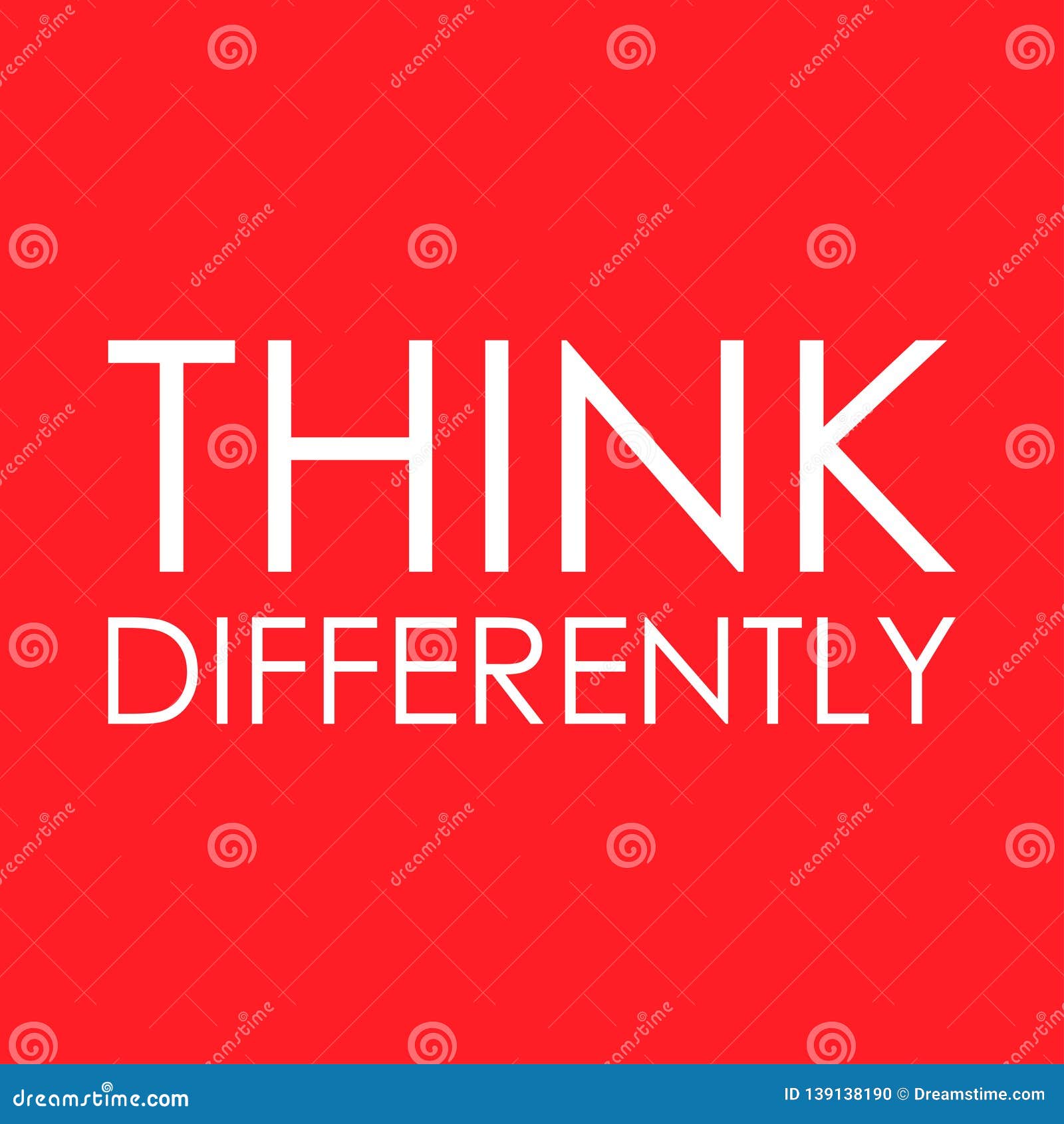 Think differently stock vector. Illustration of individual - 139138190
