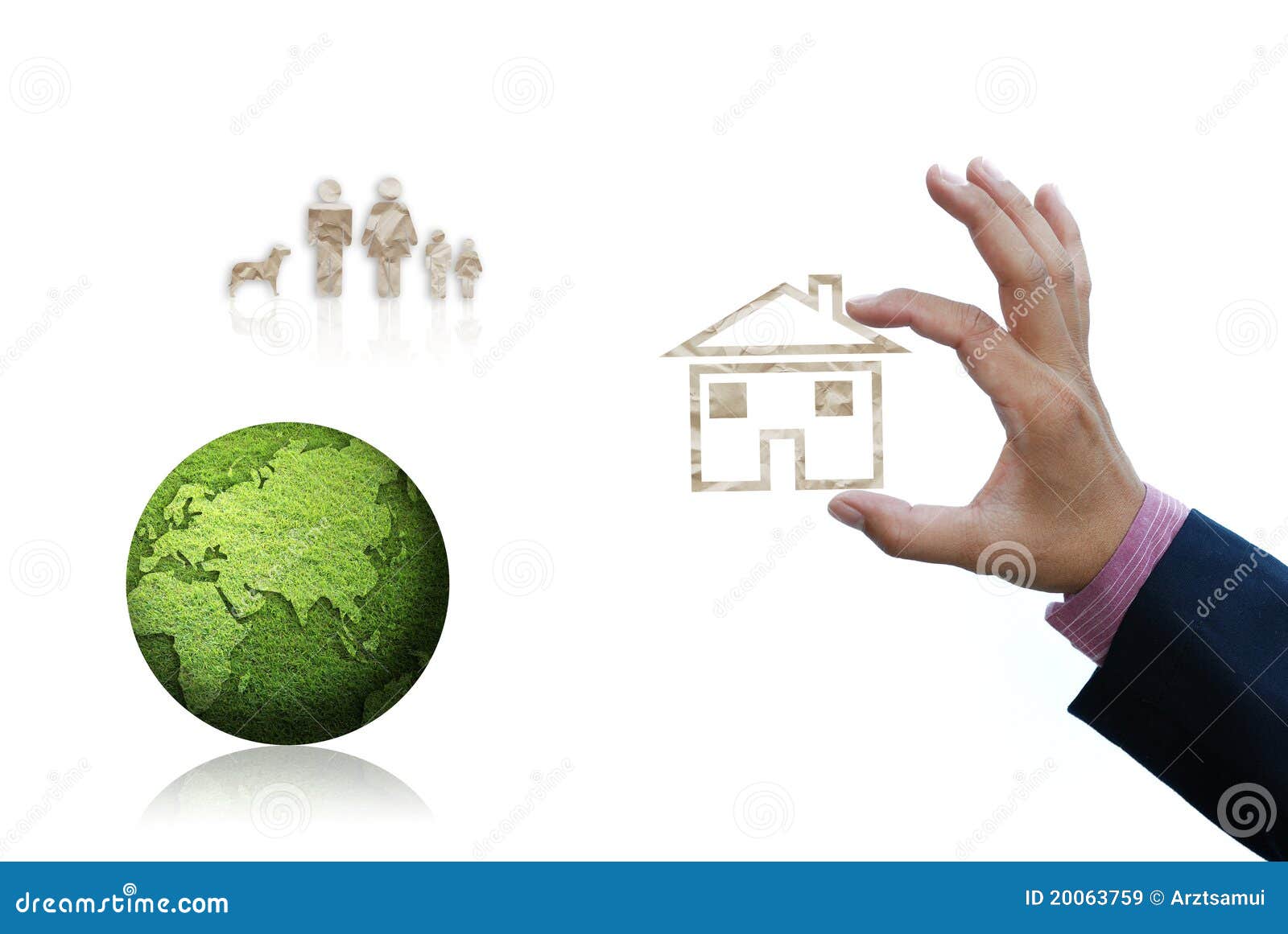 Think earth stock image. Image of hightech, screen, family - 20063759