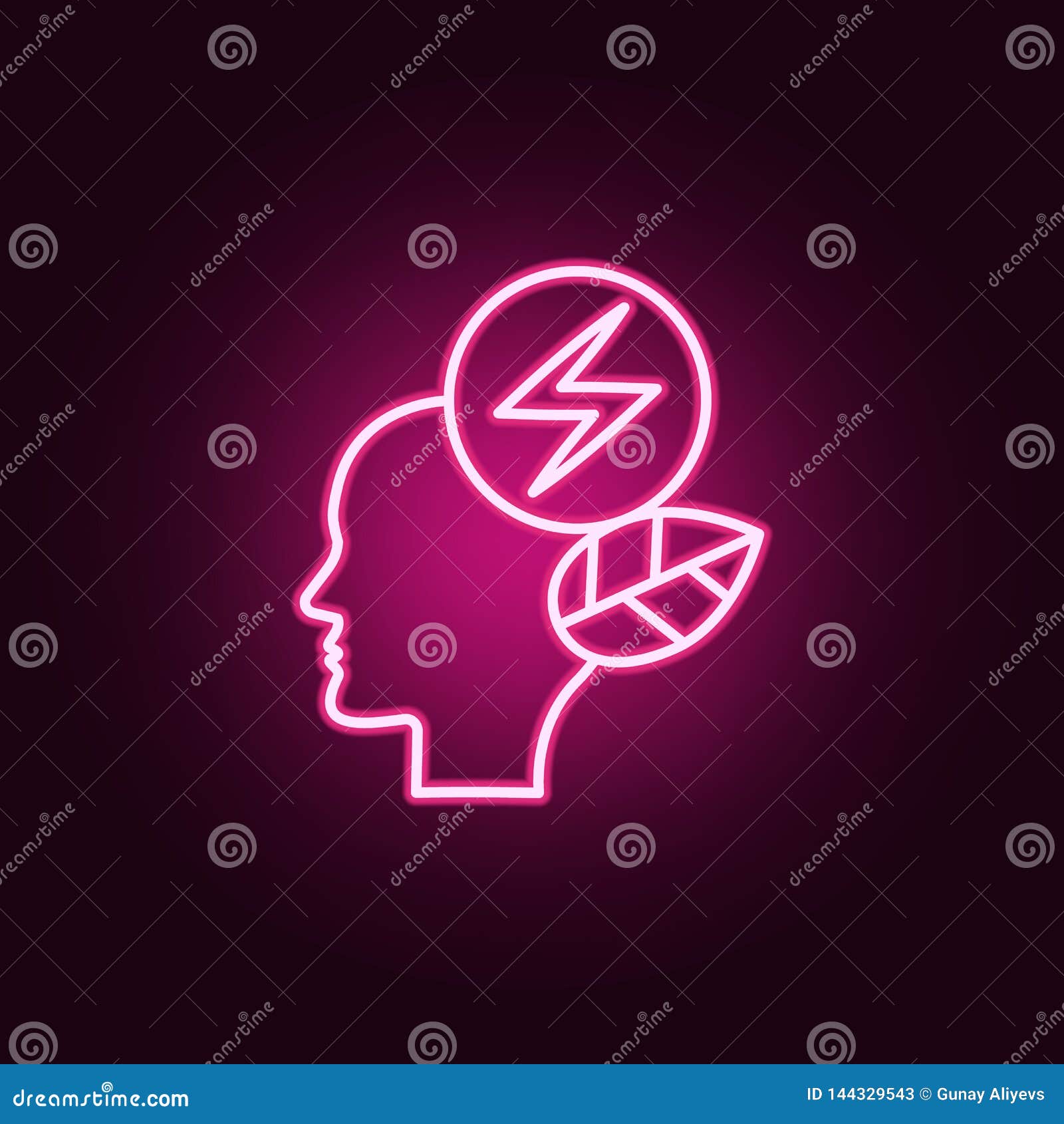 Think, Ecology, Energy Neon Icon. Elements of Creative Thinking Set ...