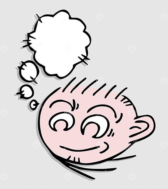 Think face stock vector. Illustration of puppet, head - 26614341