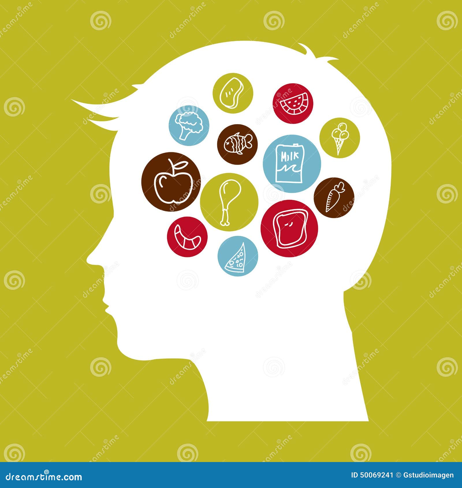 Think food stock vector. Illustration of food, healthy - 50069241