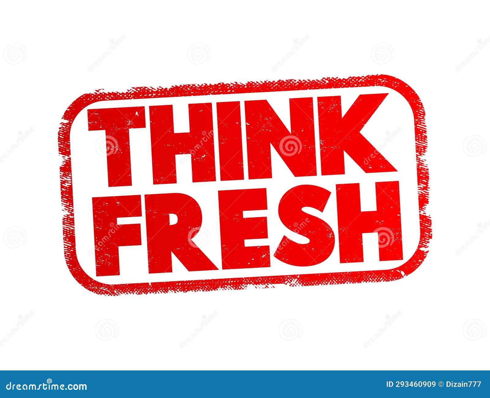 Think Fresh Text Stamp, Concept Background Stock Image - Image of ...