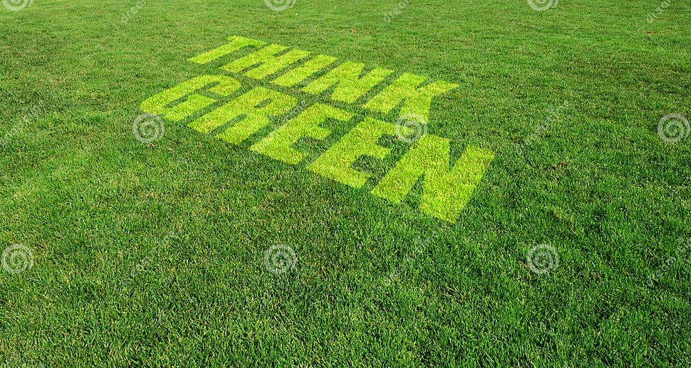 Think Green stock image. Image of guideline, ecological - 18546309