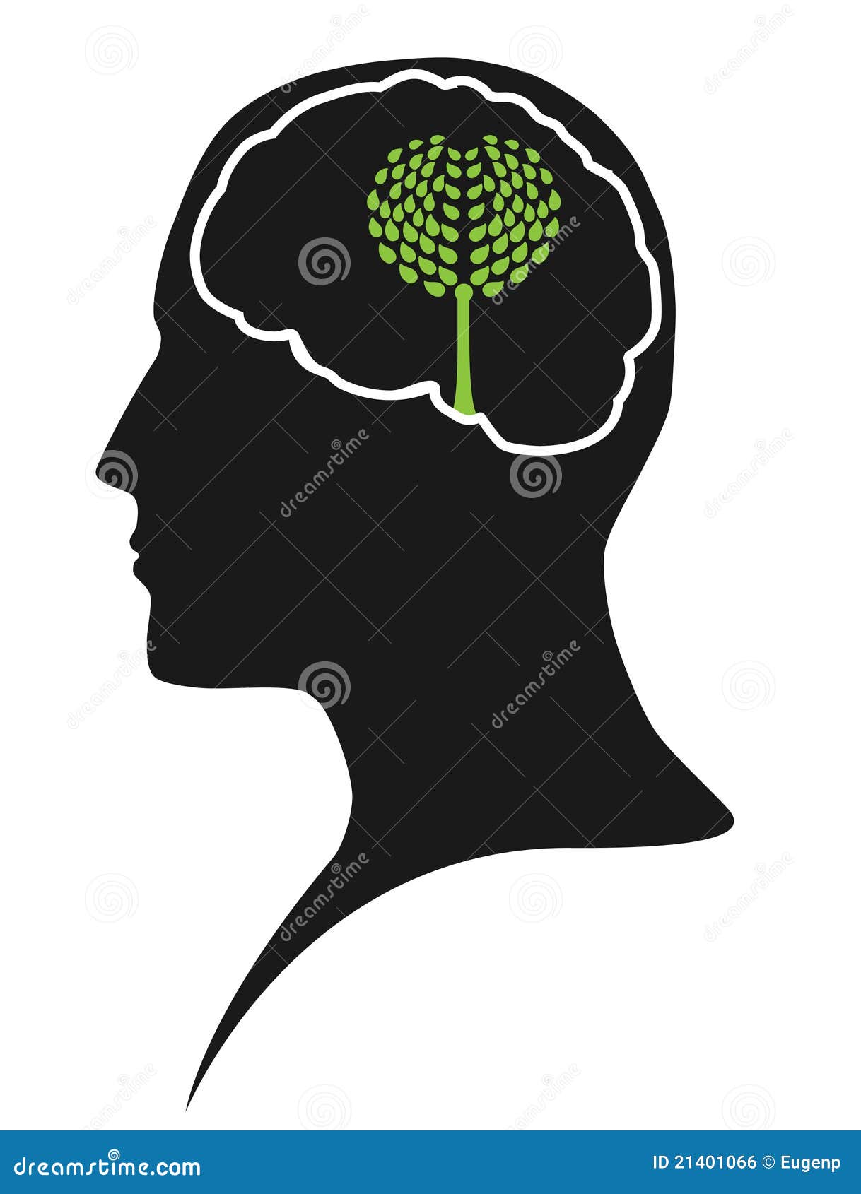 Think green stock vector. Illustration of concept, future - 21401066