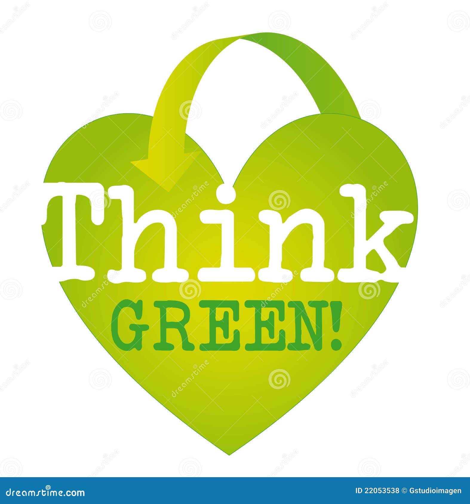 Think green stock vector. Illustration of background - 22053538