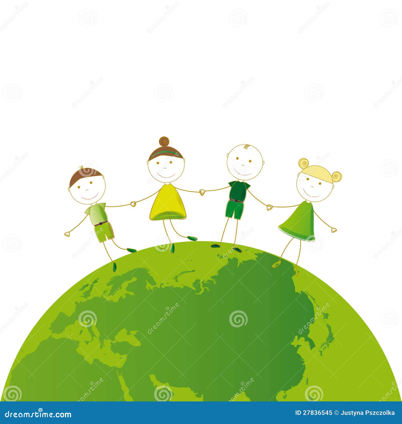 Think green stock vector. Illustration of kids, nature - 27836545