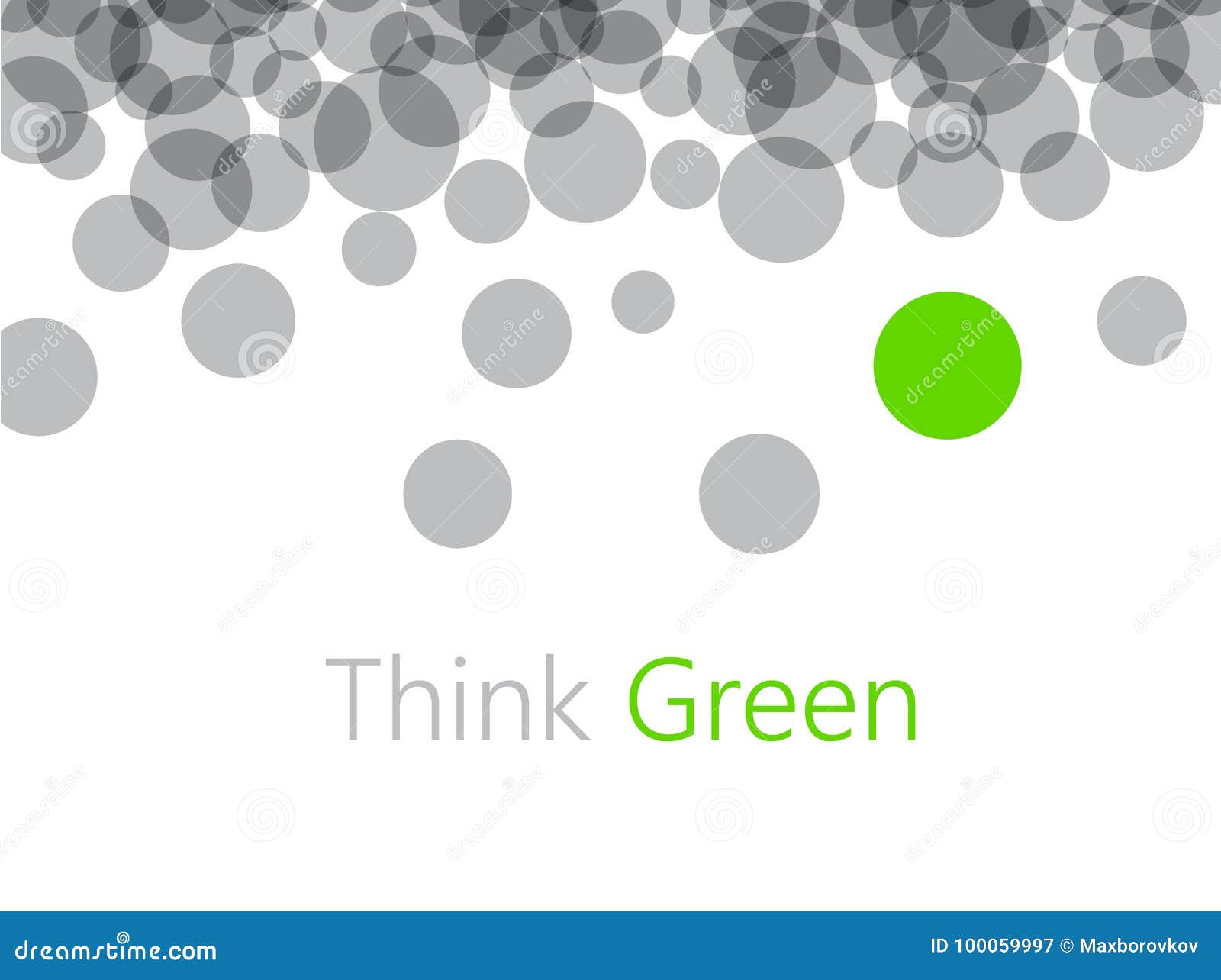 Think Green Abstract Background. Stock Vector - Illustration of ...