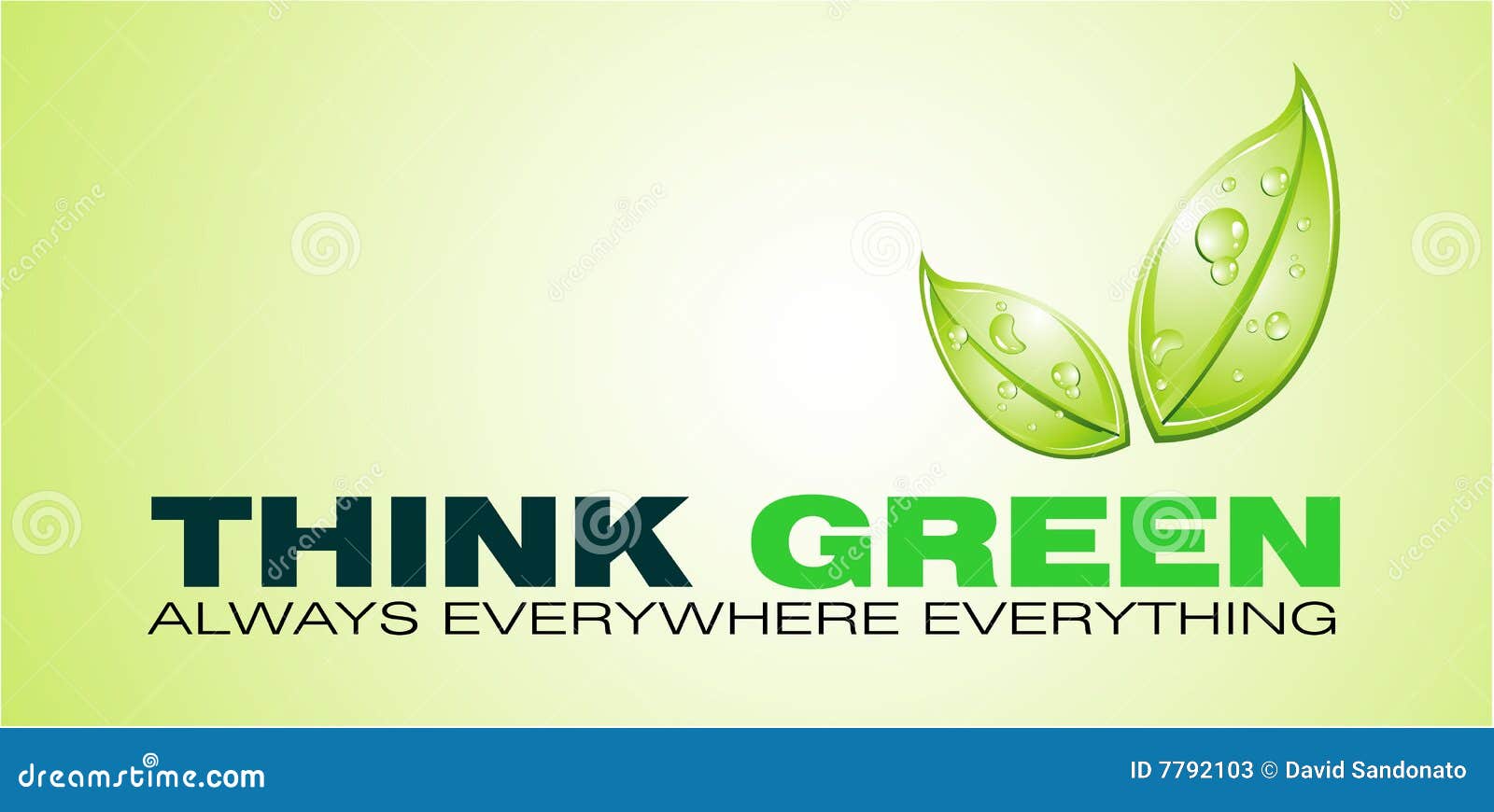 Think green card stock vector. Illustration of rain, wallpaper - 7792103