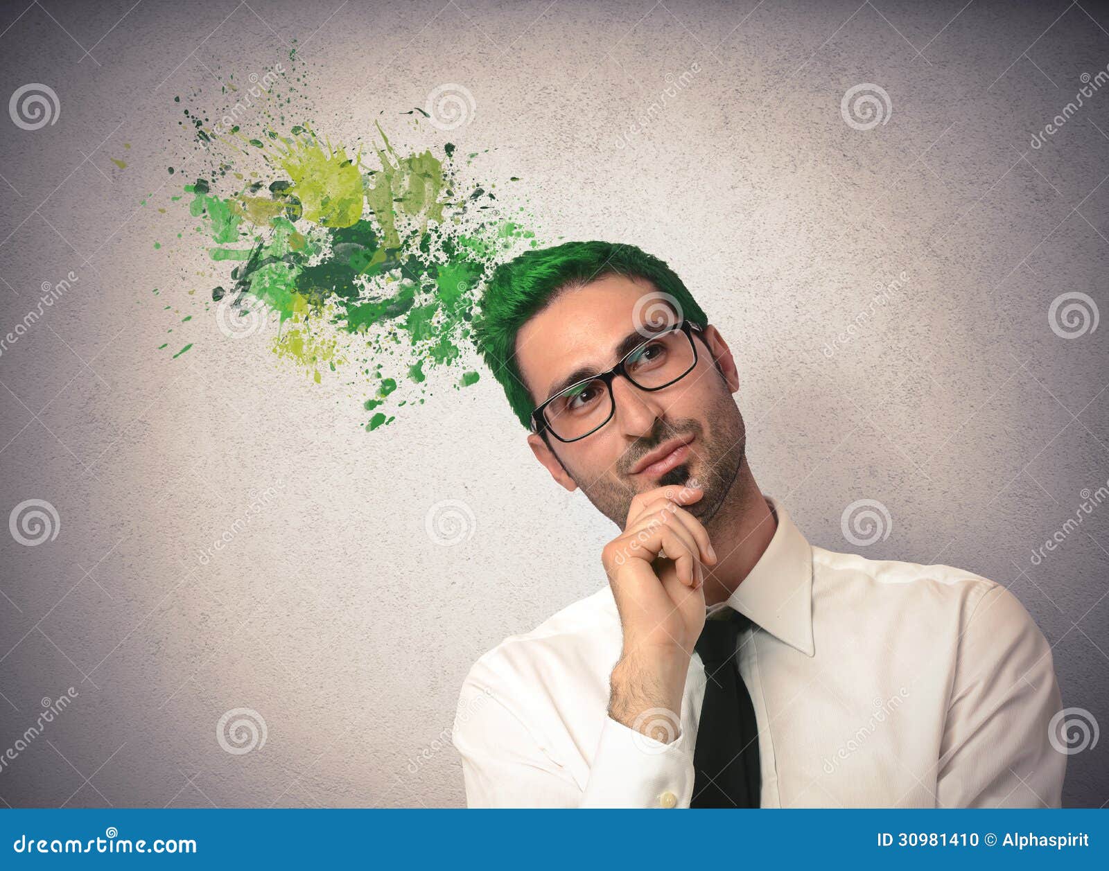 Think green stock photo. Image of people, create, drop - 30981410