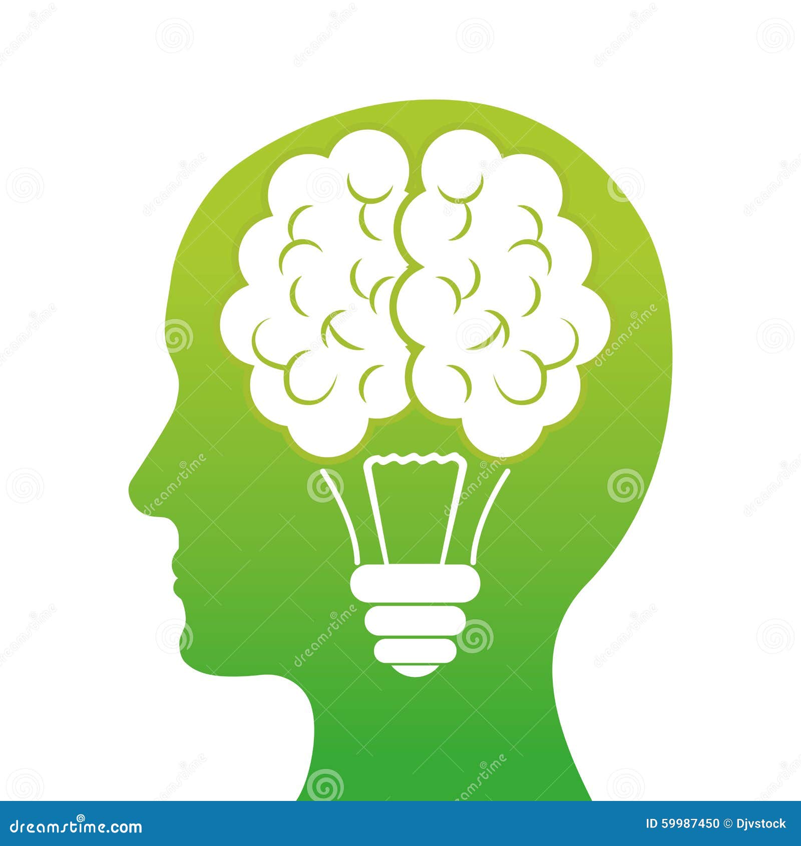 Think green design stock vector. Illustration of element - 59987450