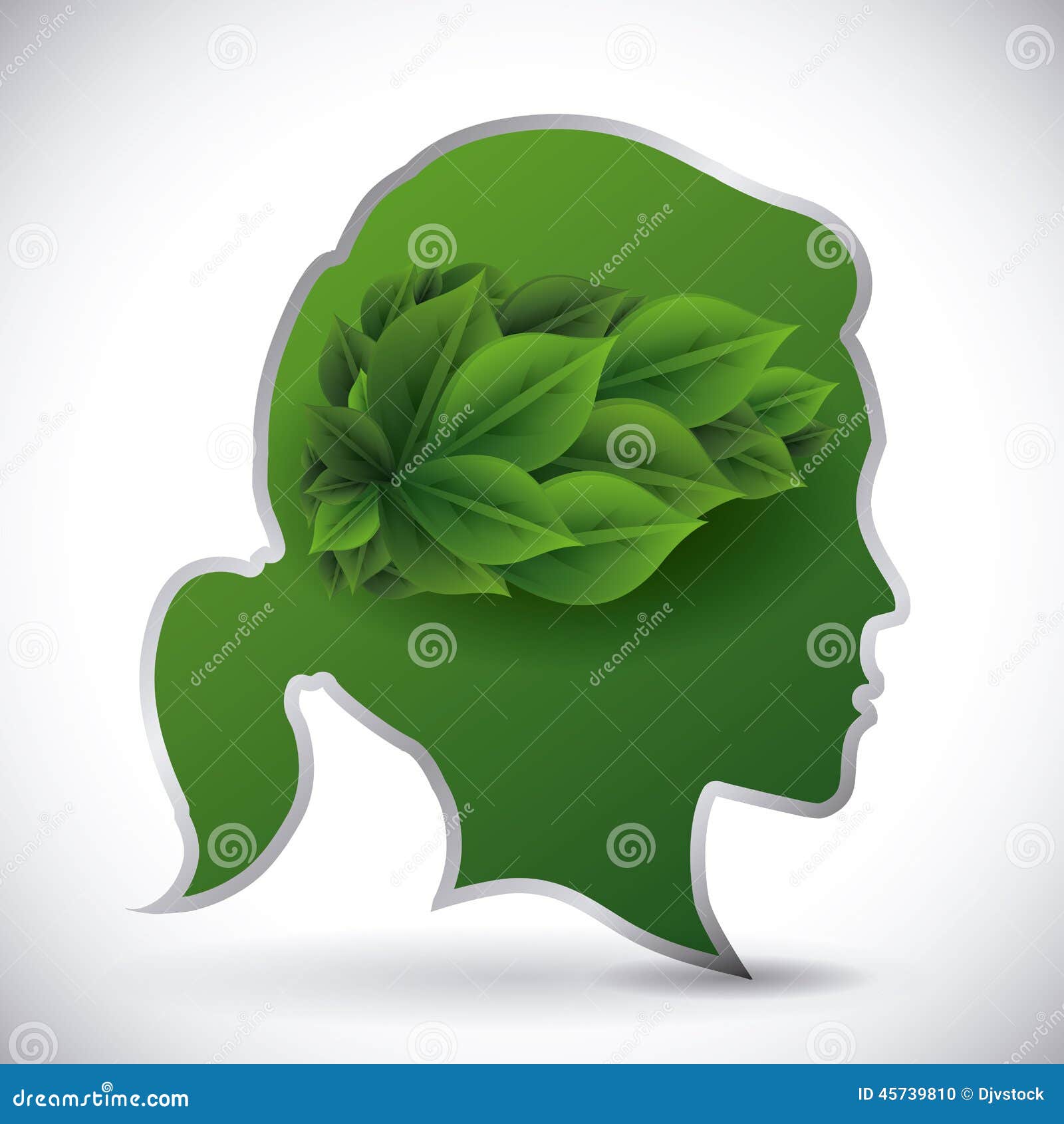 Think green design stock vector. Illustration of graphic - 45739810