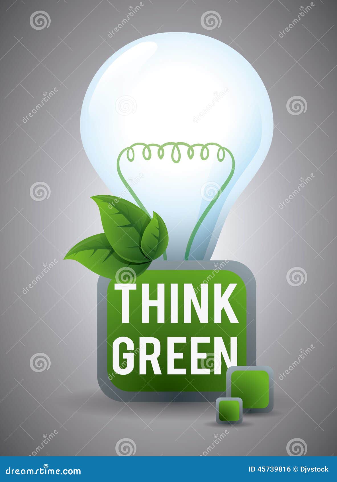 Think green design stock vector. Illustration of think - 45739816