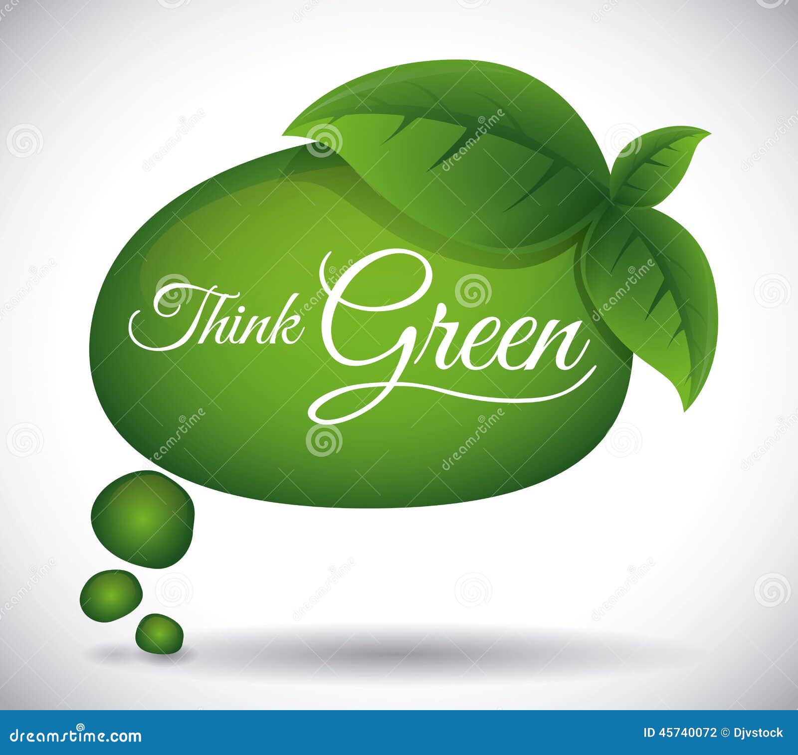 Think green design stock illustration. Illustration of think - 45740072