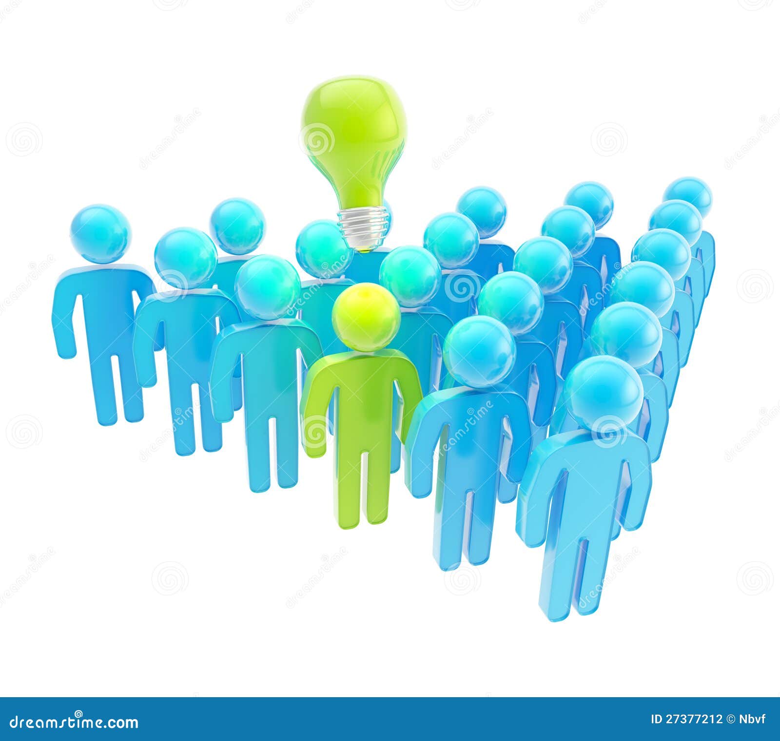 Think Green, Ecology Oriented Company Metaphor Stock Illustration ...