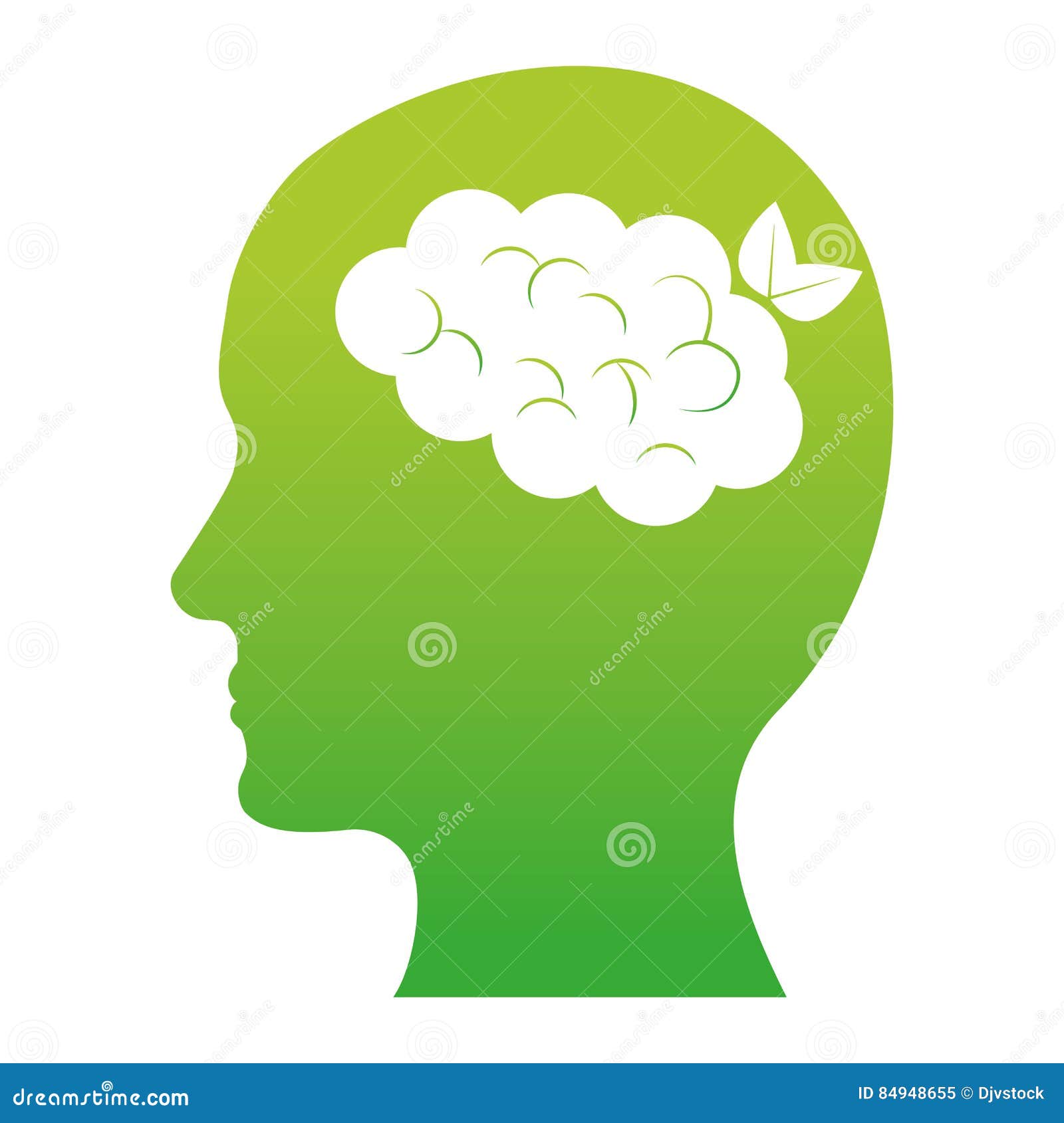 Think Green Icon Image Design Stock Illustration - Illustration of ...