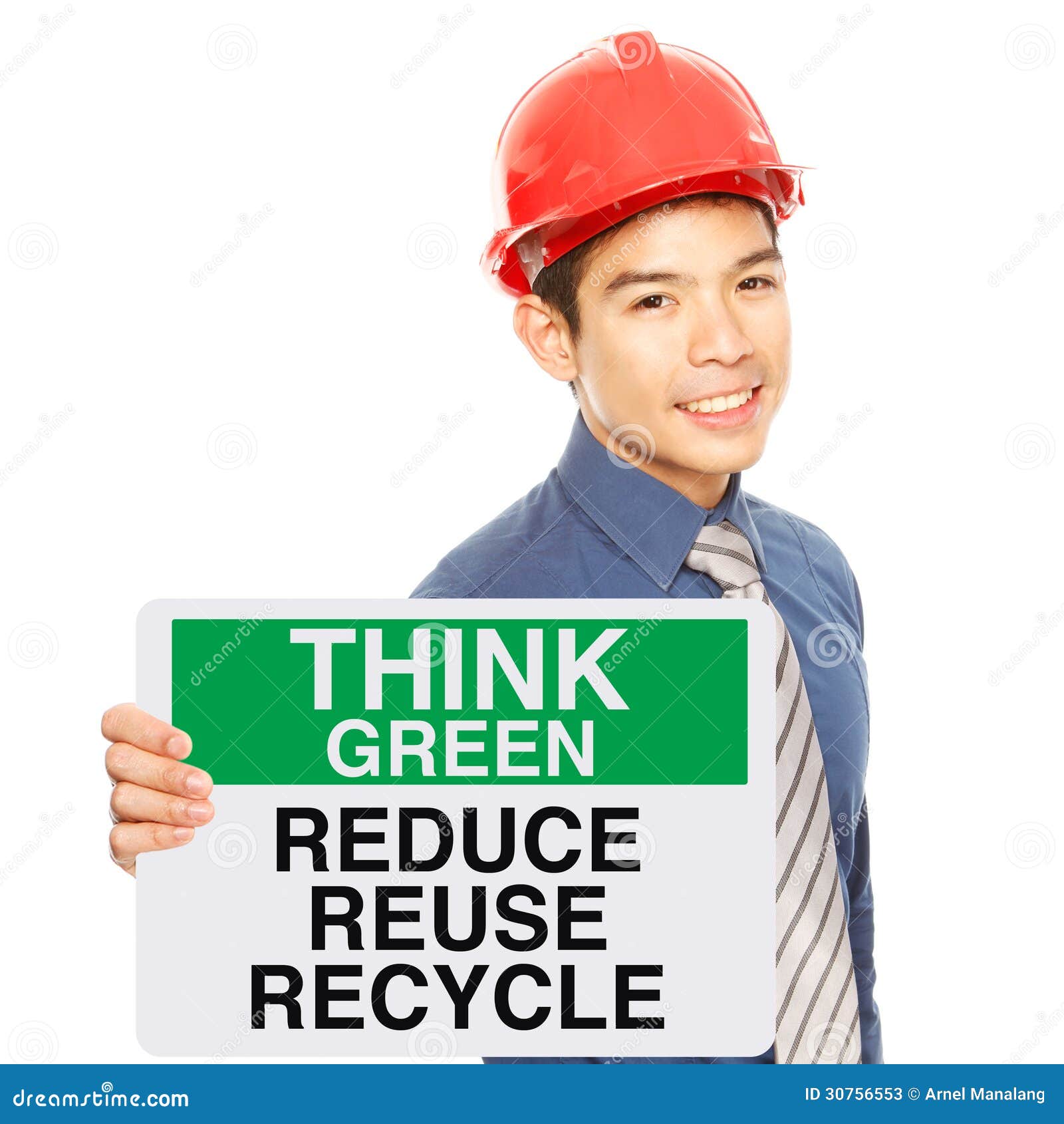 Think Green stock image. Image of holding, reuse, caution - 30756553