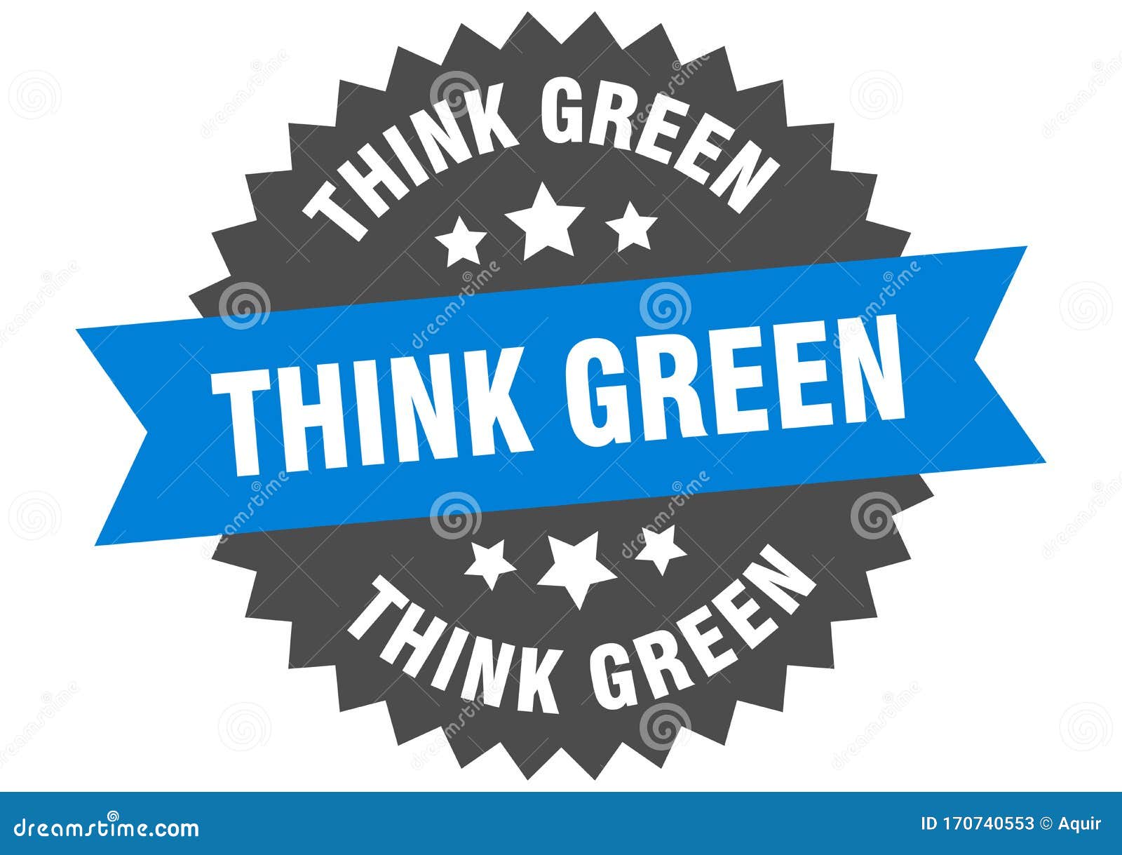 Think Green Sign. Think Green Circular Band Label. Think Green Sticker ...