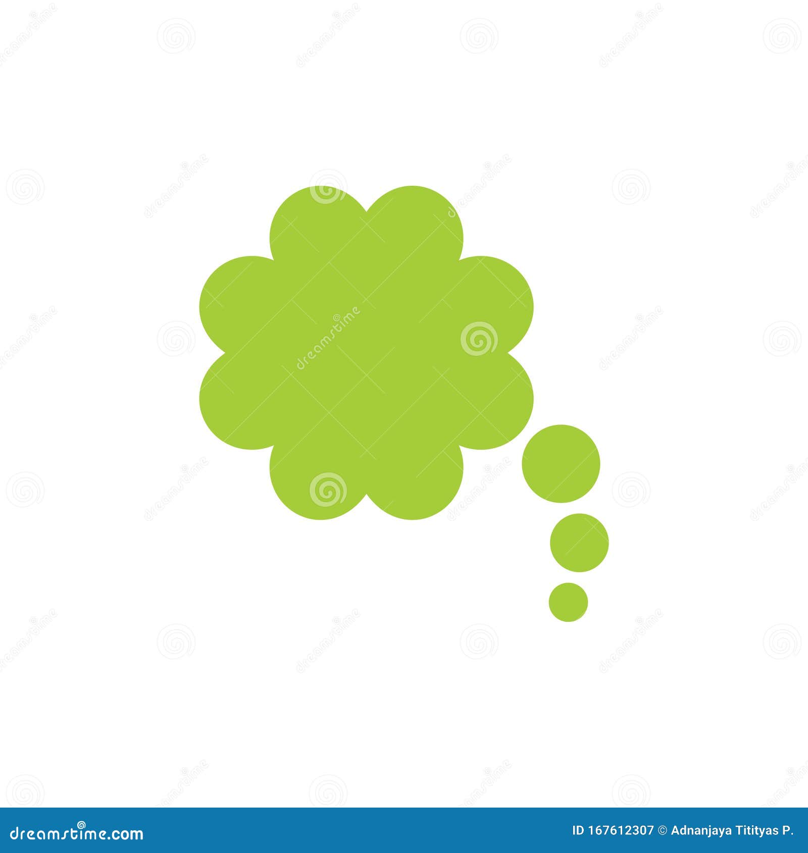 Think Green Talk Symbol Vector Stock Vector - Illustration of comic ...