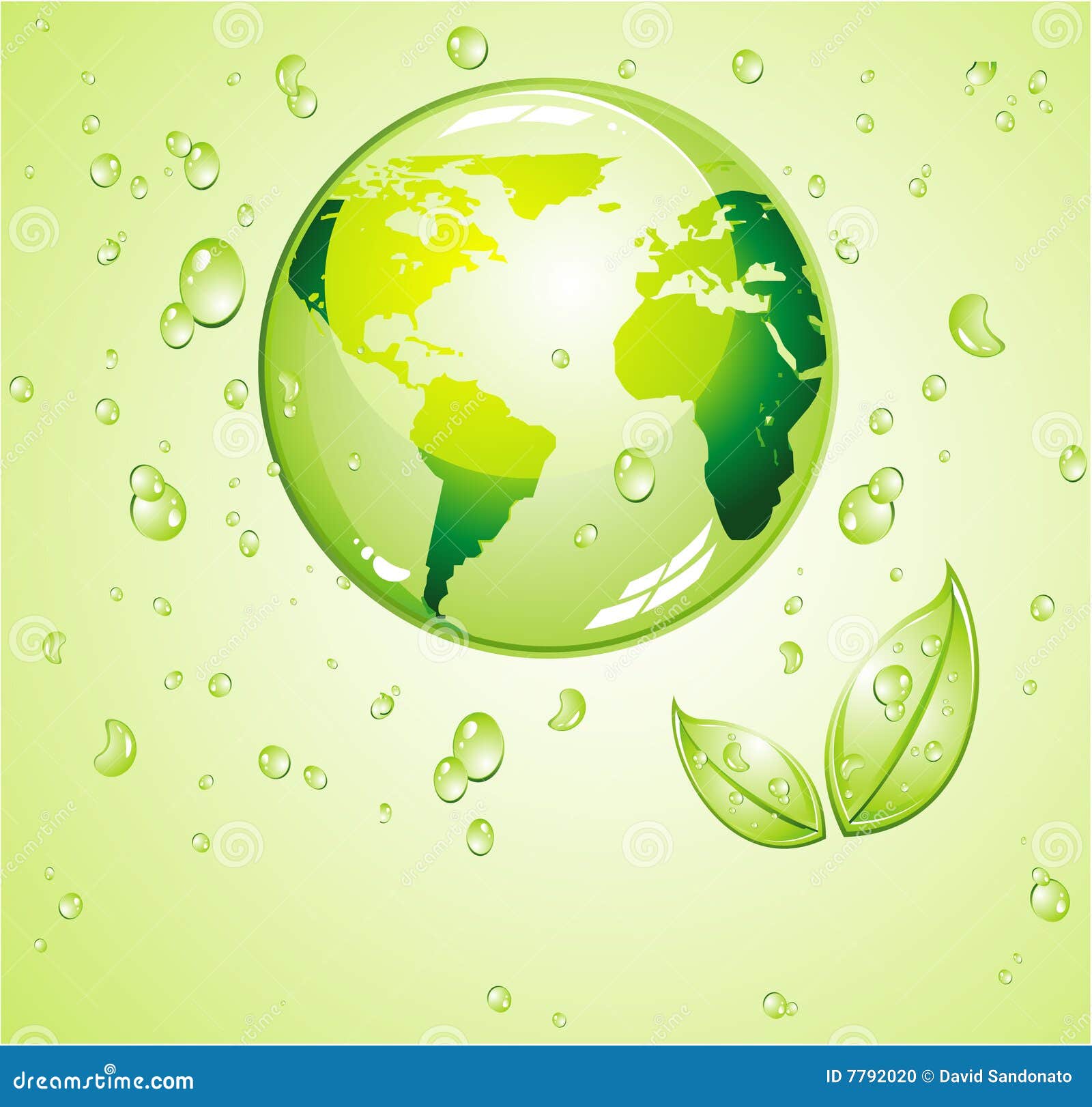 Think Green Water Background Stock Vector - Illustration of blue ...