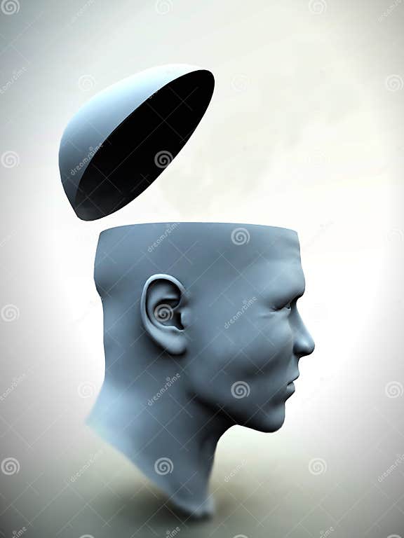 Think Head 10 stock illustration. Illustration of head - 3641144