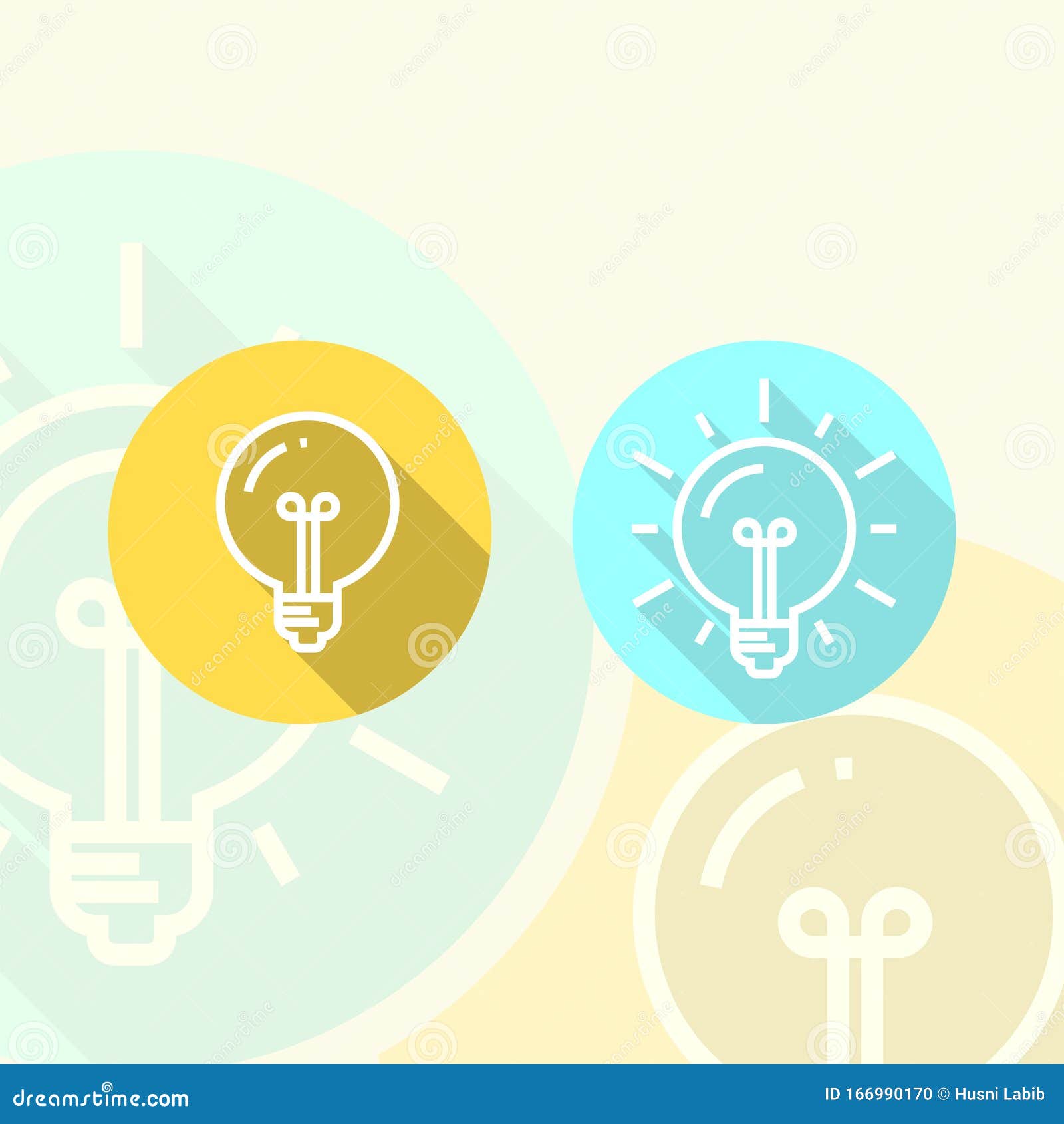 Think idea icon stock vector. Illustration of flat, protection - 166990170