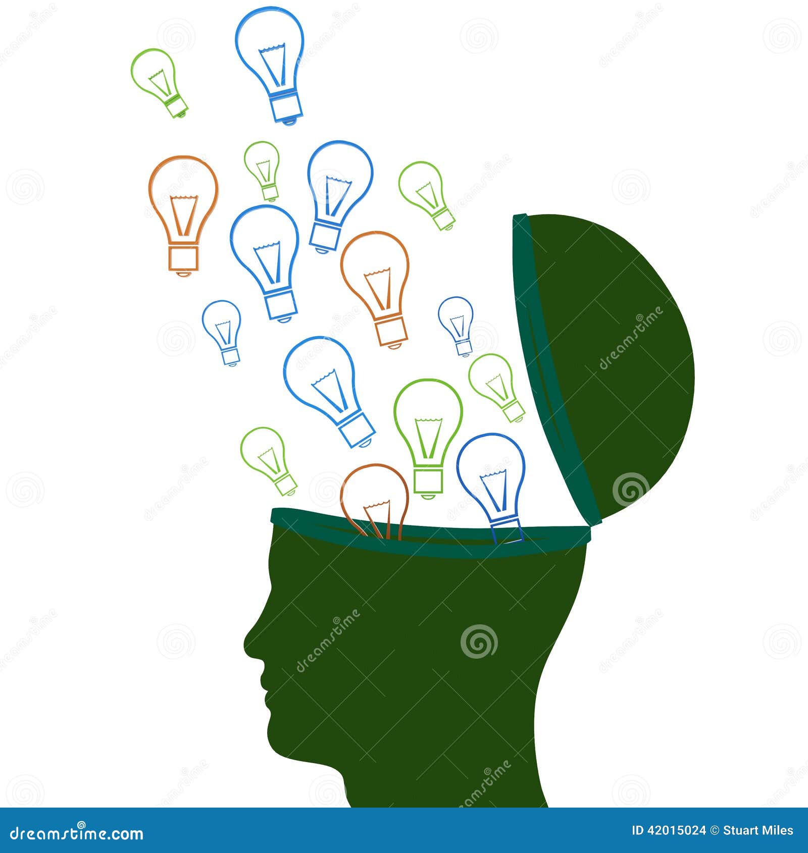 Think Big Indicates Contemplate Reflect And Reflecting Royalty-Free ...