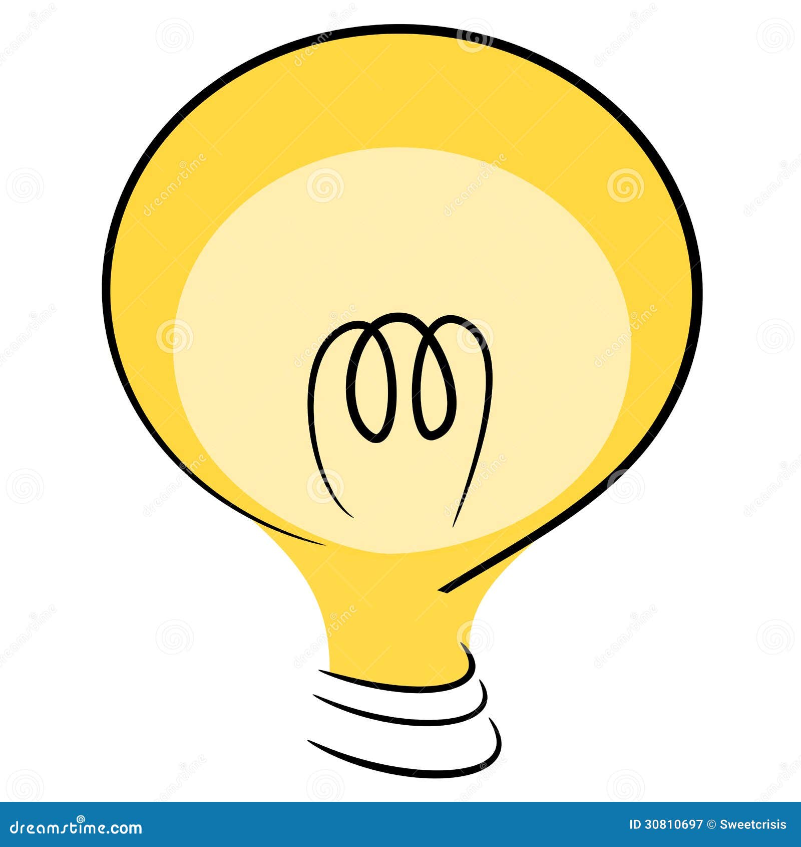 Think Idea Lamp Illustration Stock Vector - Illustration of creativity ...