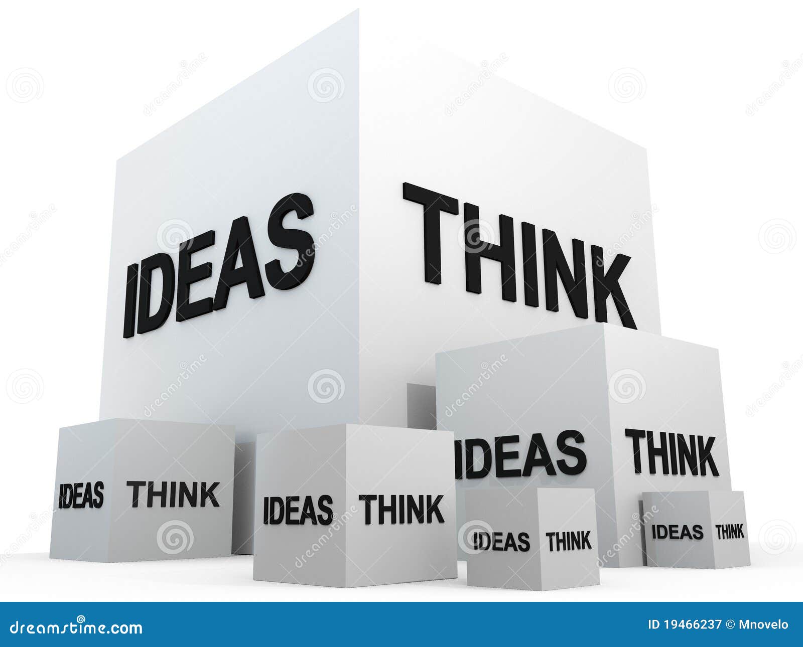 THINK and IDEAS stock illustration. Illustration of idea - 19466237