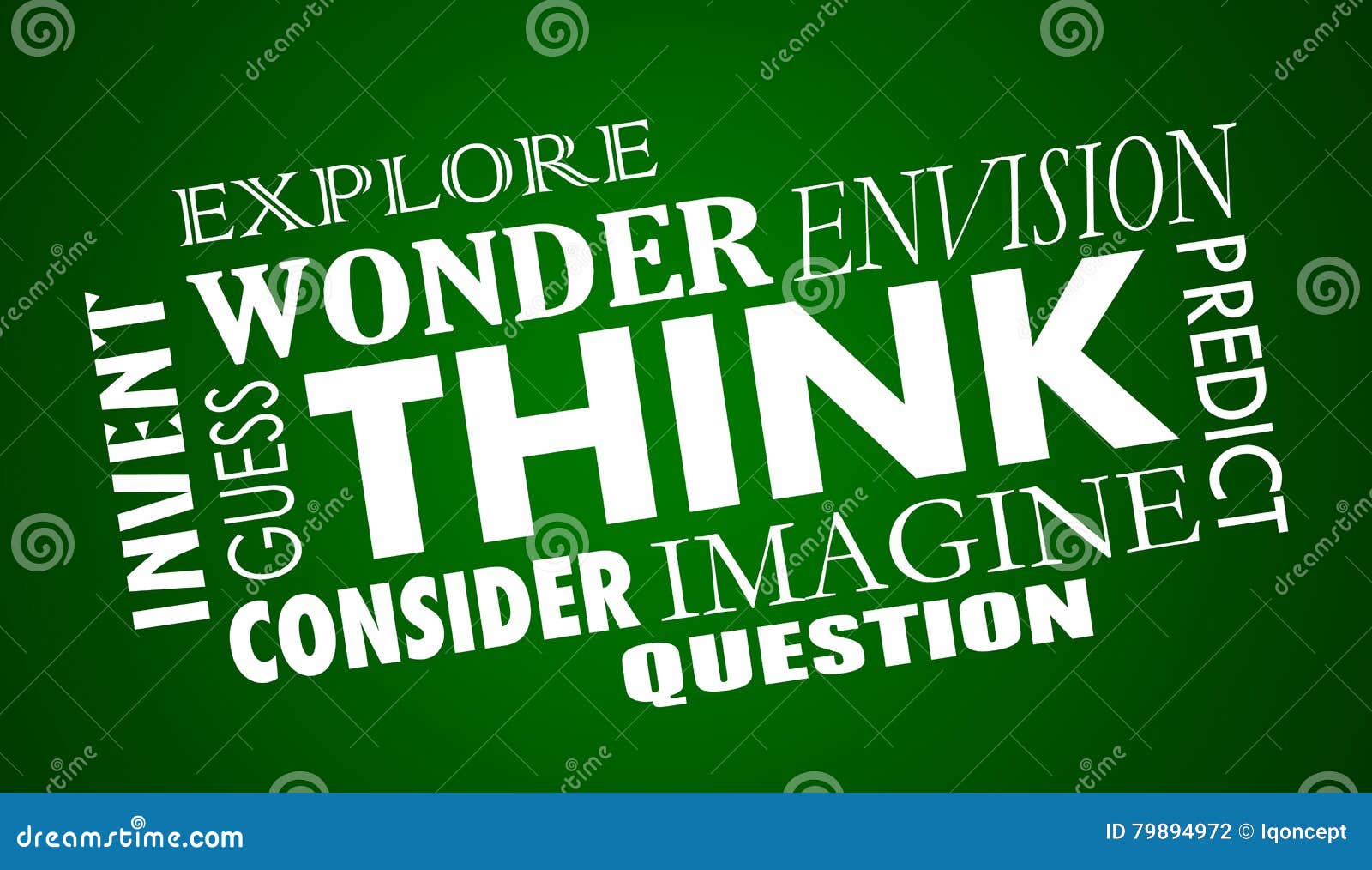 Think Imagine Create Solve Word Collage Royalty-Free Stock Image ...