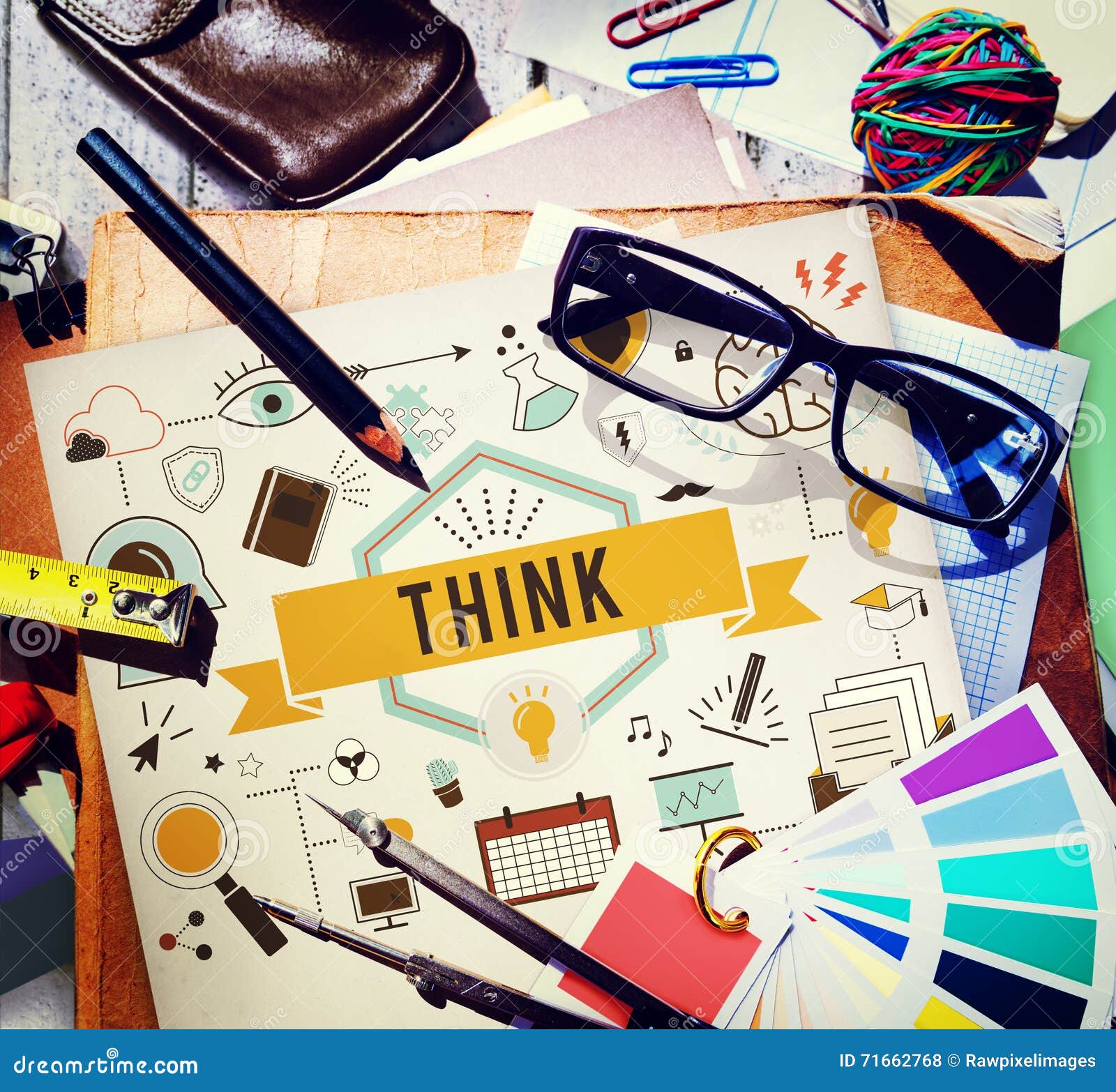 Think Inspiration Motivation Thinking Concept Stock Photo - Image of ...