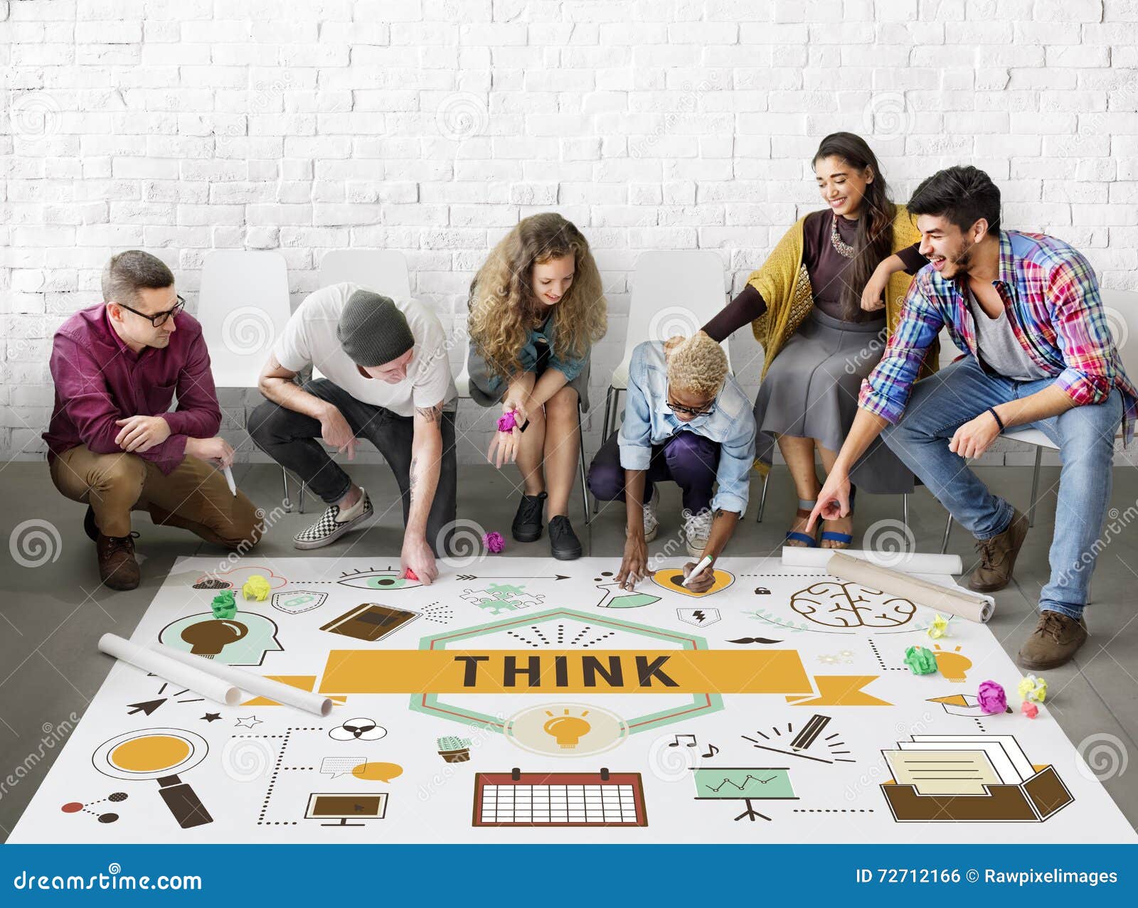 Think Inspiration Motivation Thinking Concept Stock Photo - Image of ...